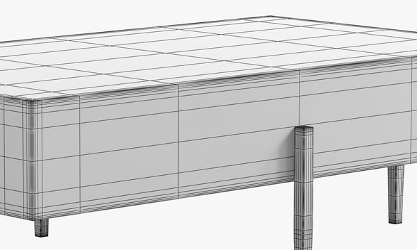 Joybird Declan Coffee Table 3D model - TurboSquid 1793463