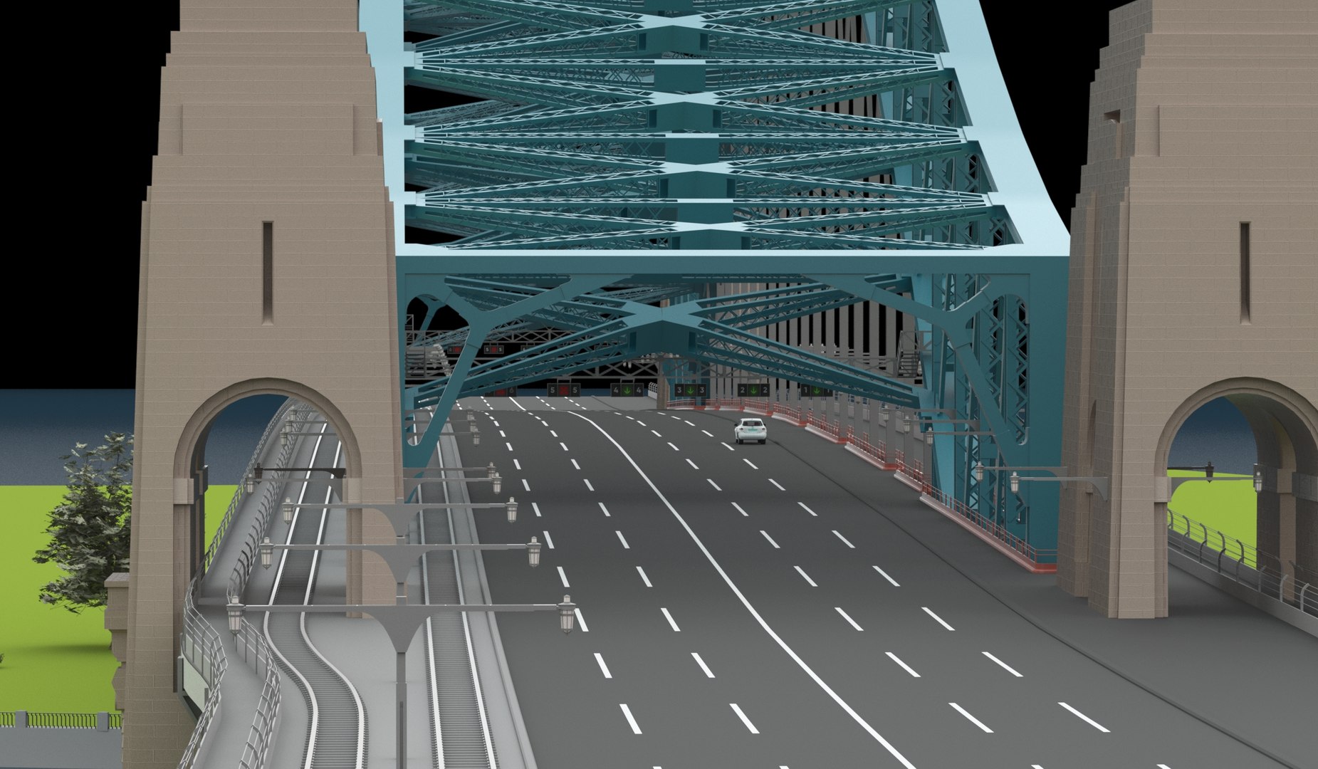 Steel Arch Harbor Bridge 1930s 3D - TurboSquid 2228521