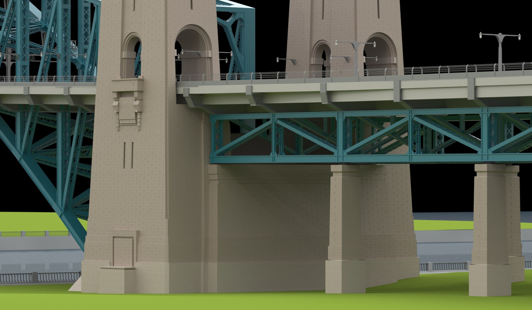 Steel Arch Harbor Bridge 1930s 3D - TurboSquid 2228521