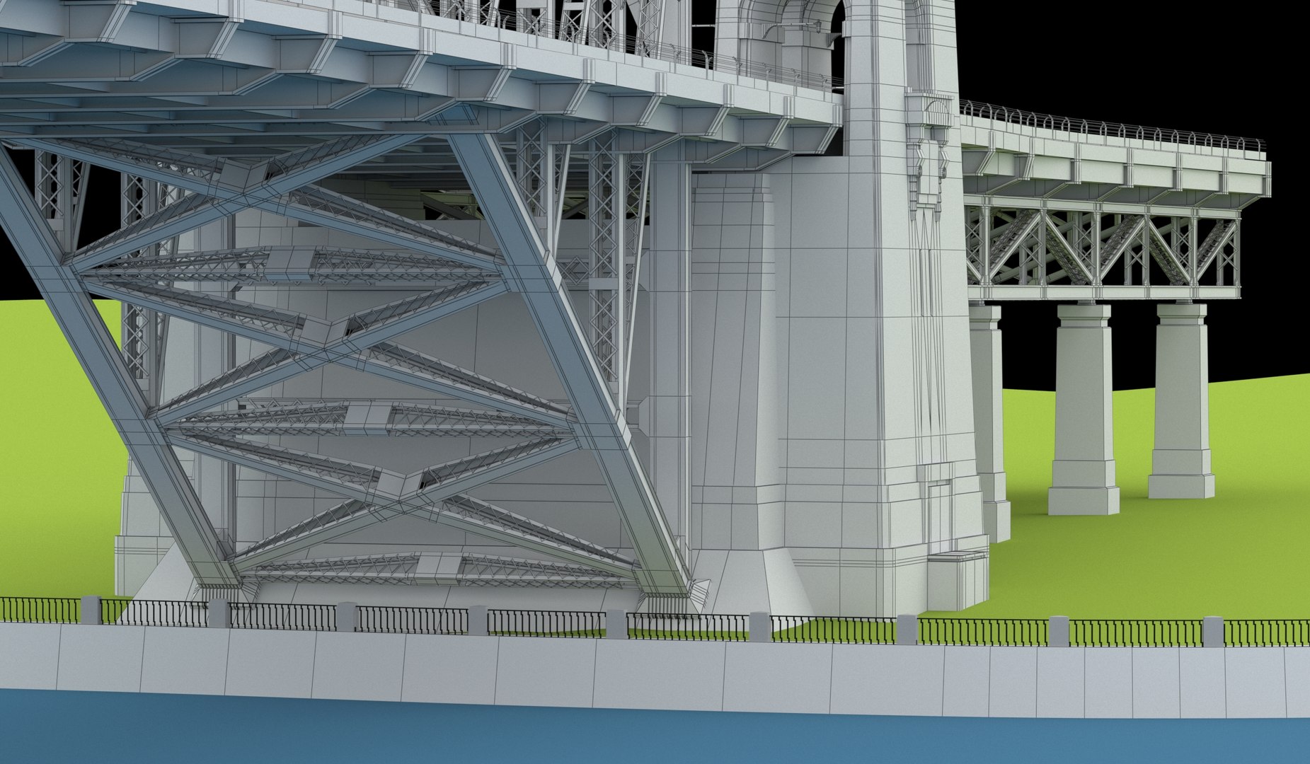 Steel Arch Harbor Bridge 1930s 3D - TurboSquid 2228521