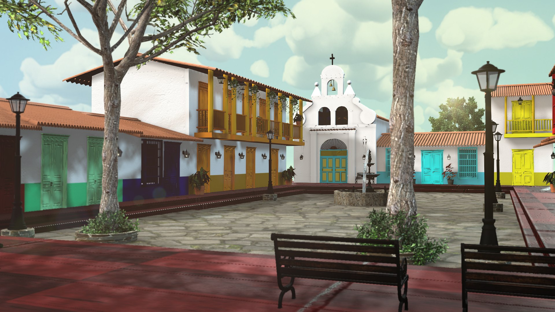 PUEBLITO PAISA MEDELLIN - COLOMBIA 3D - TurboSquid 1899590