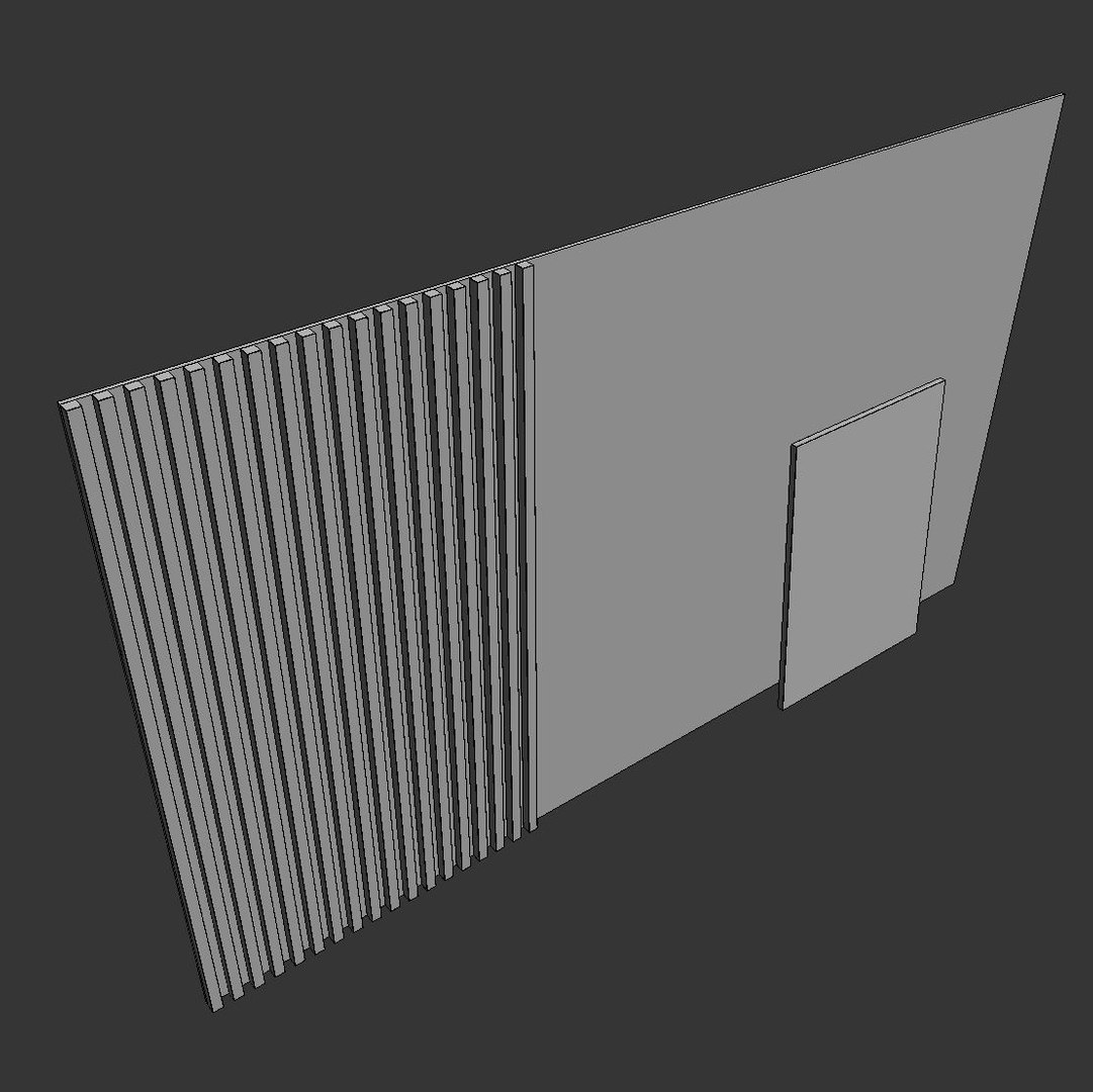 3D Decorative Wall Panel Set - TurboSquid 1643932