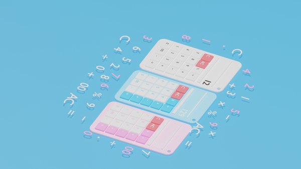 Cartoon Calculator 3D model - TurboSquid 1715203