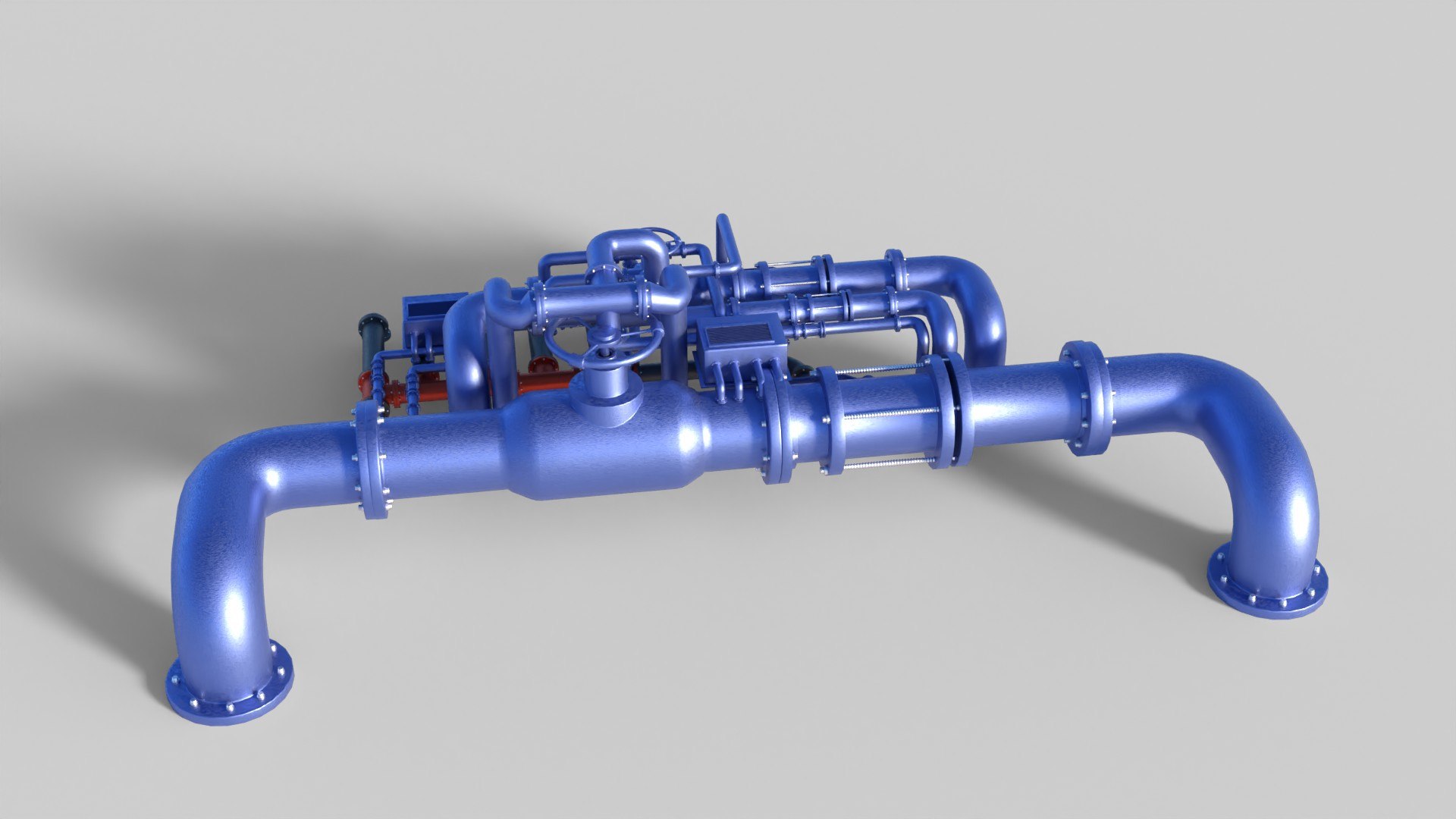 High Detail Industrial Pipes Model - TurboSquid 1850199