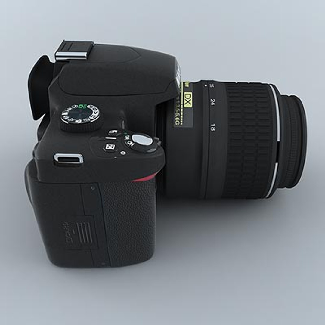 Nikon D60 Dslr 3d Model