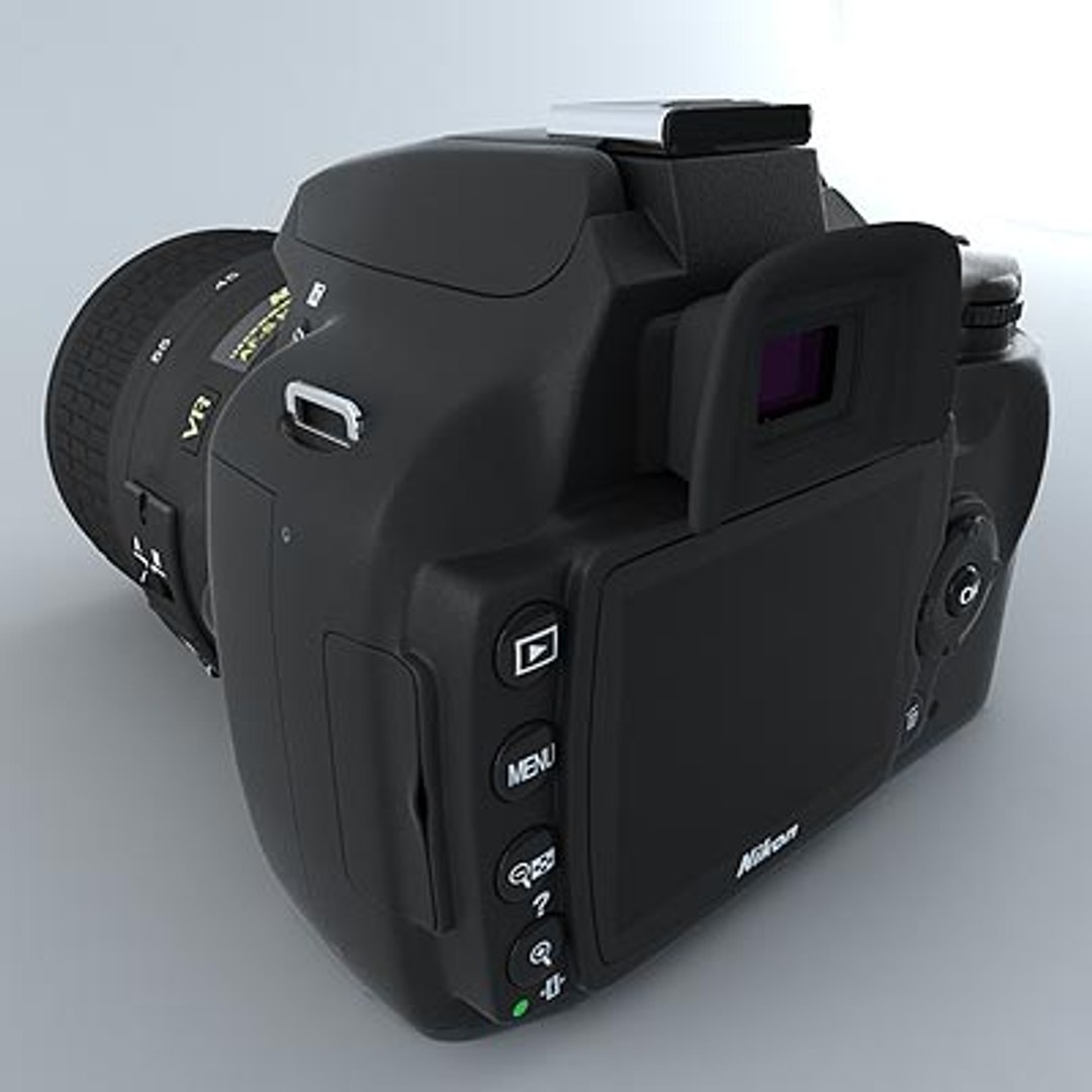 Nikon D60 Dslr 3d Model