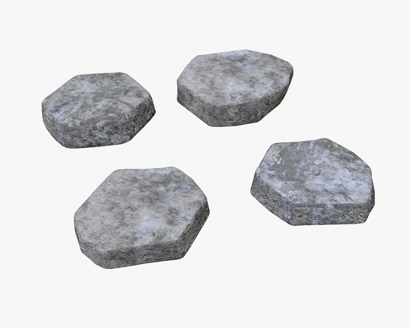Stepping Stone Rocks 3D Model - TurboSquid 1891262