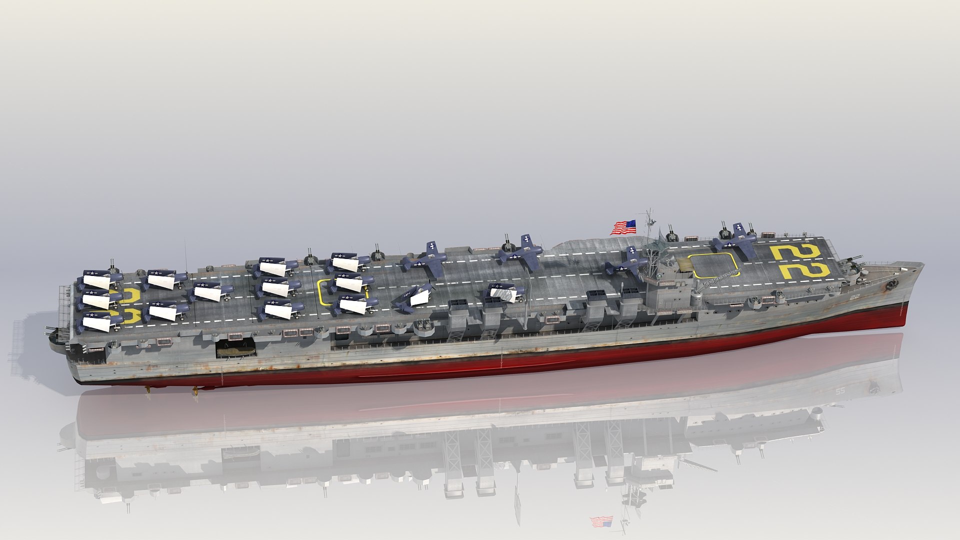 3D USS Independence CVL-22 - TurboSquid 2080023