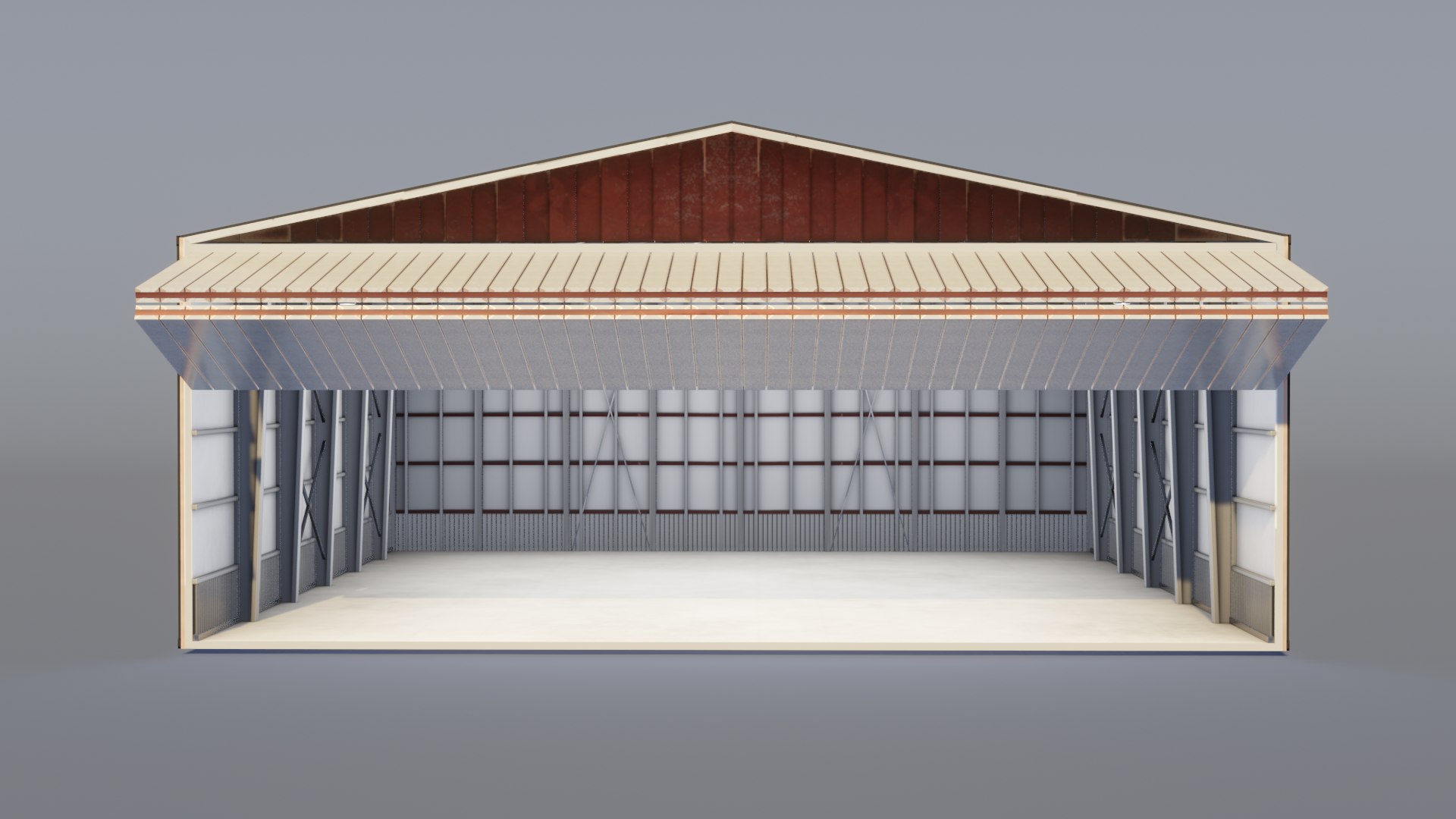 Airplane Hangar 3D Model - TurboSquid 1671846