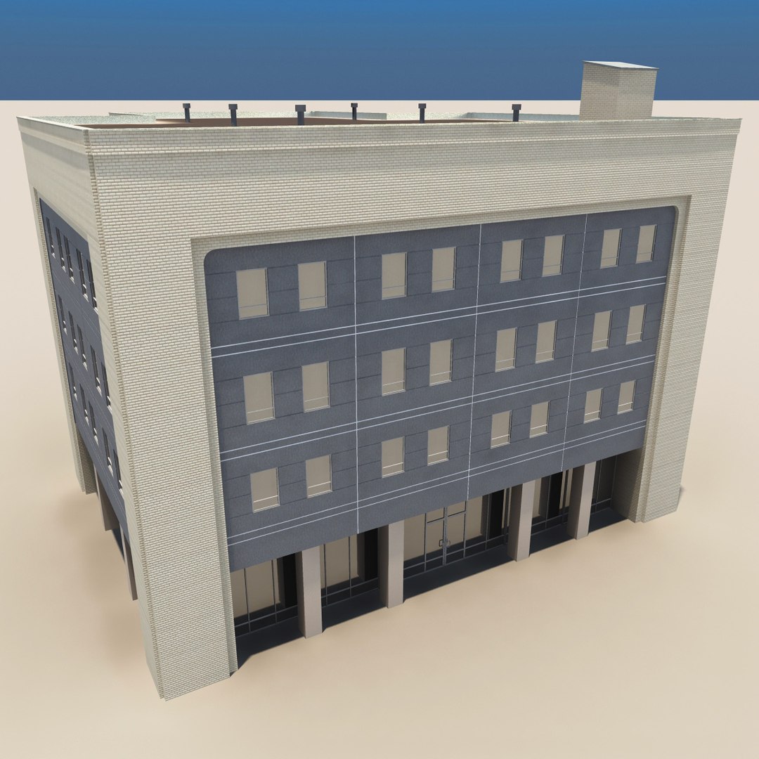 hospital building 3d model