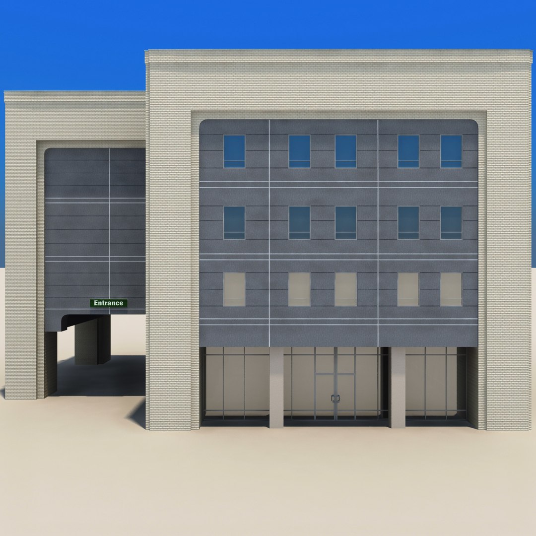 hospital building 3d model