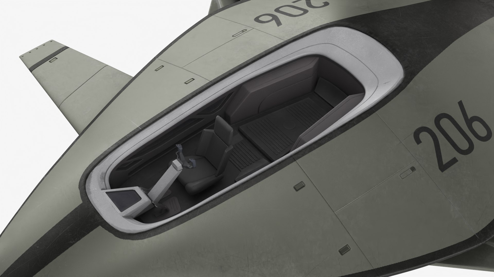 Futuristic Stealth Fighter Aircraft Rigged For Cinema 4D 3D Model ...
