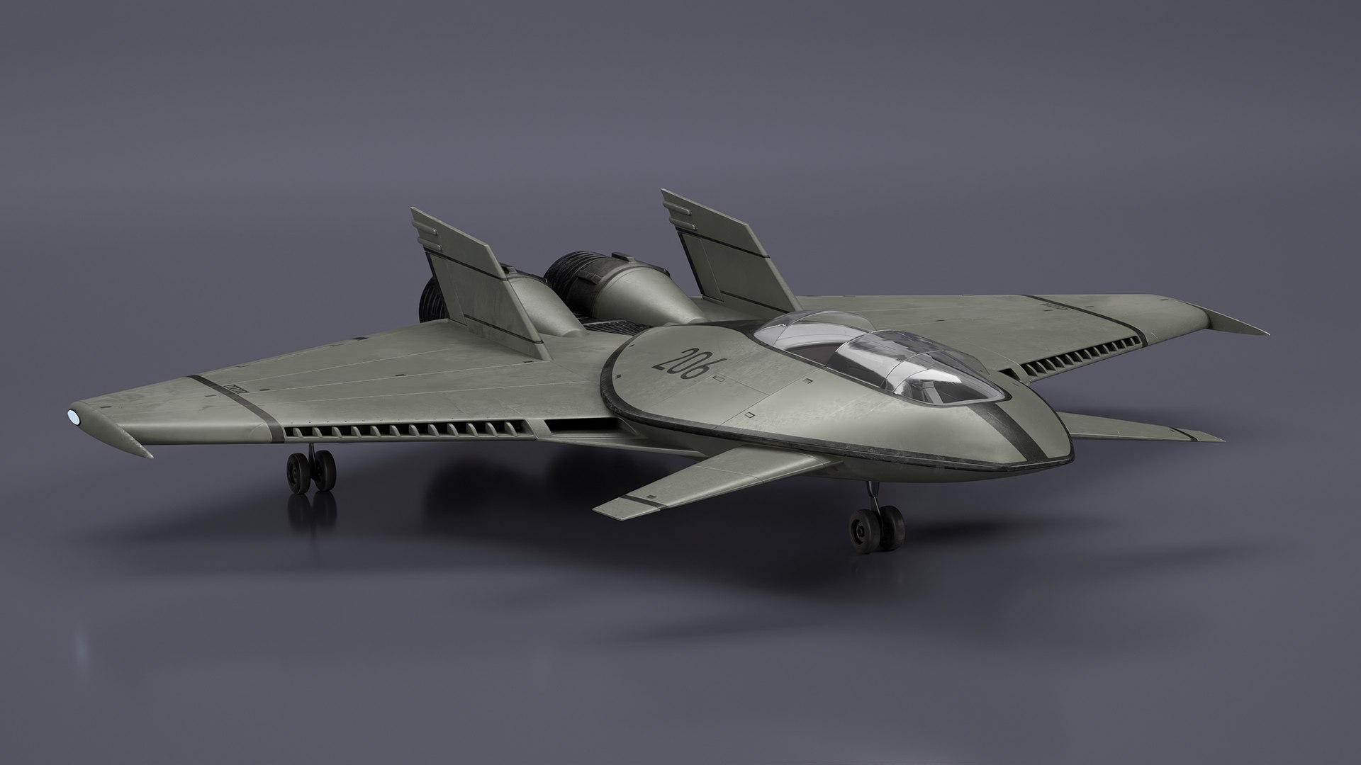 Futuristic Stealth Fighter Aircraft Rigged For Cinema 4D 3D Model ...