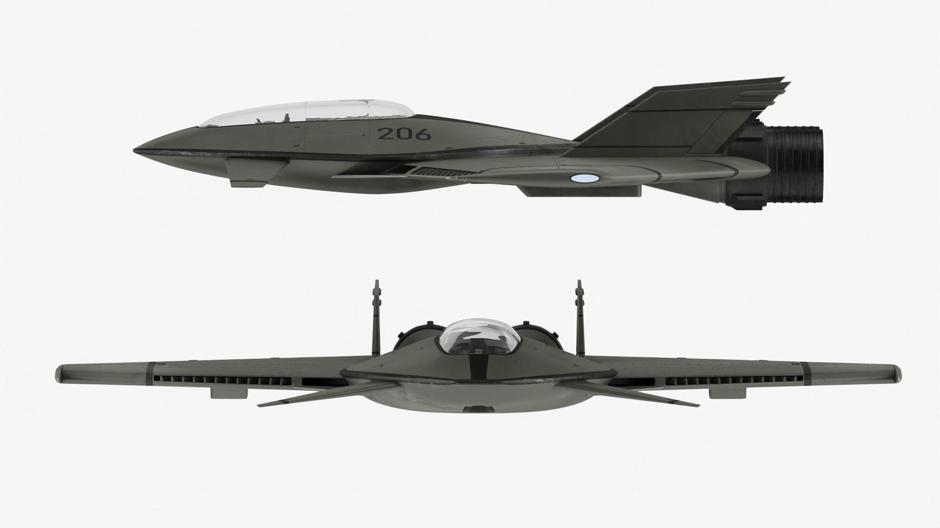 Futuristic Stealth Fighter Aircraft Rigged For Cinema 4D 3D Model ...