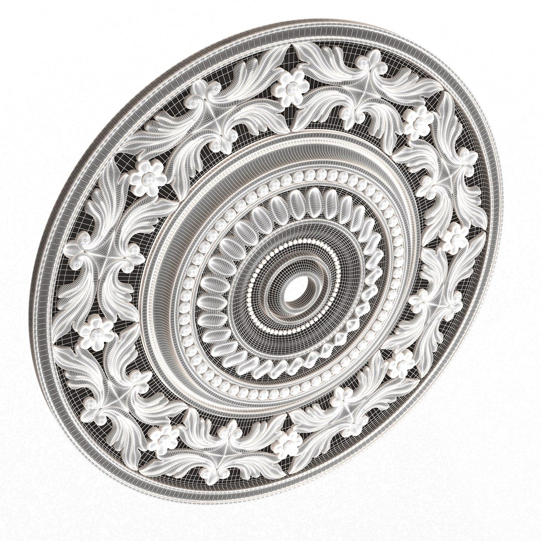 Ceiling Rosette 010 Model - TurboSquid 2173787