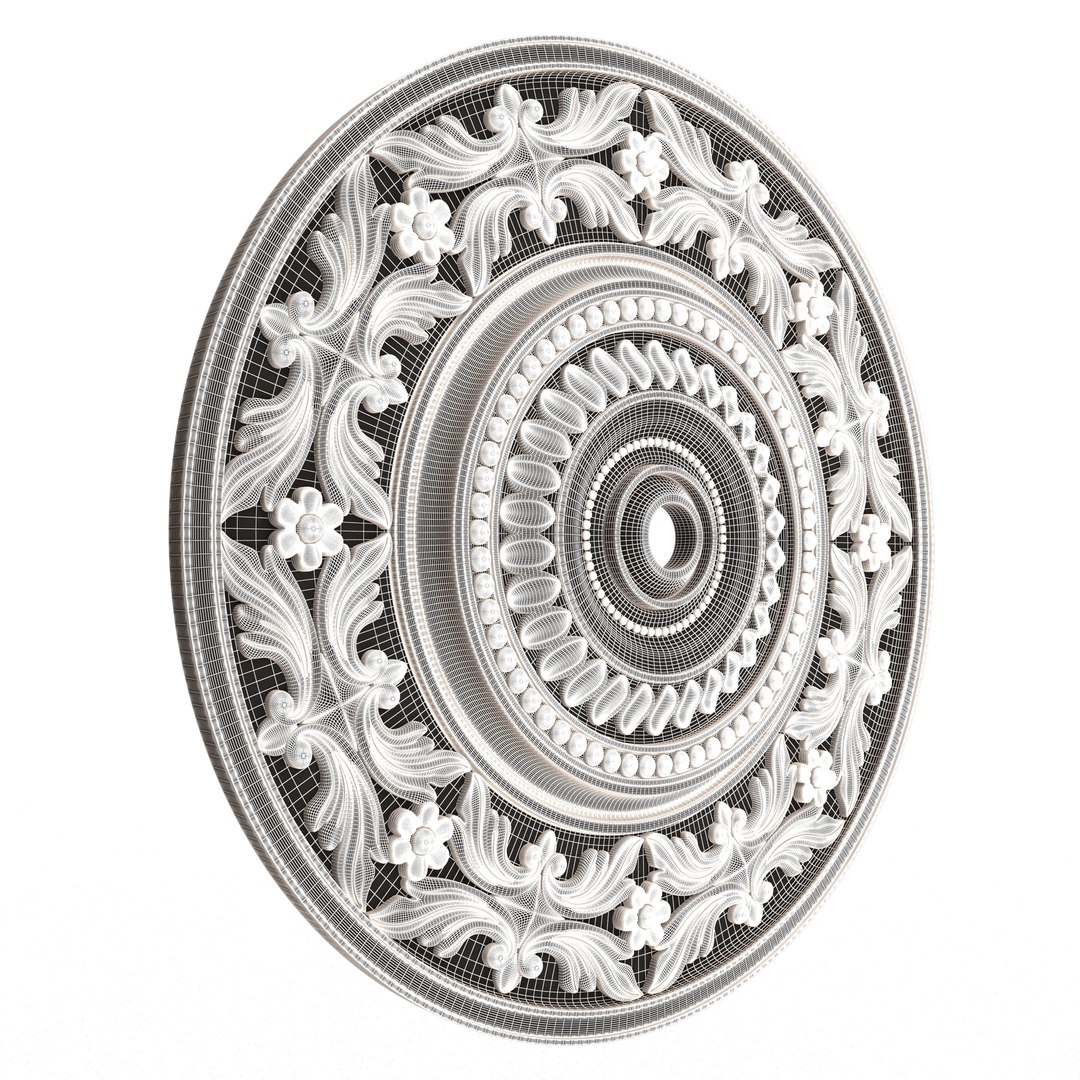 Ceiling Rosette 010 Model - TurboSquid 2173787