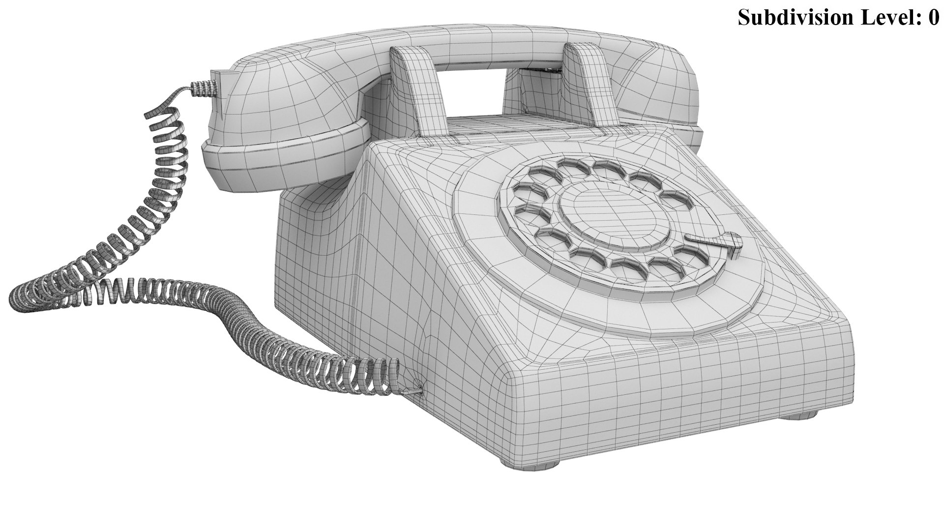 3D Black Rotary Phone - TurboSquid 1796364