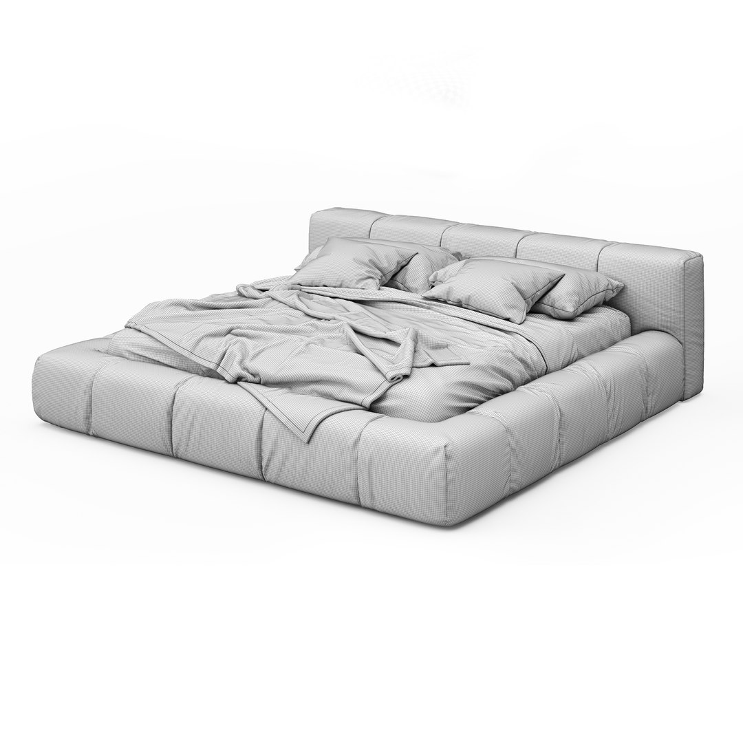 3D Saba Italia Pixel Bed Model - TurboSquid 1430836