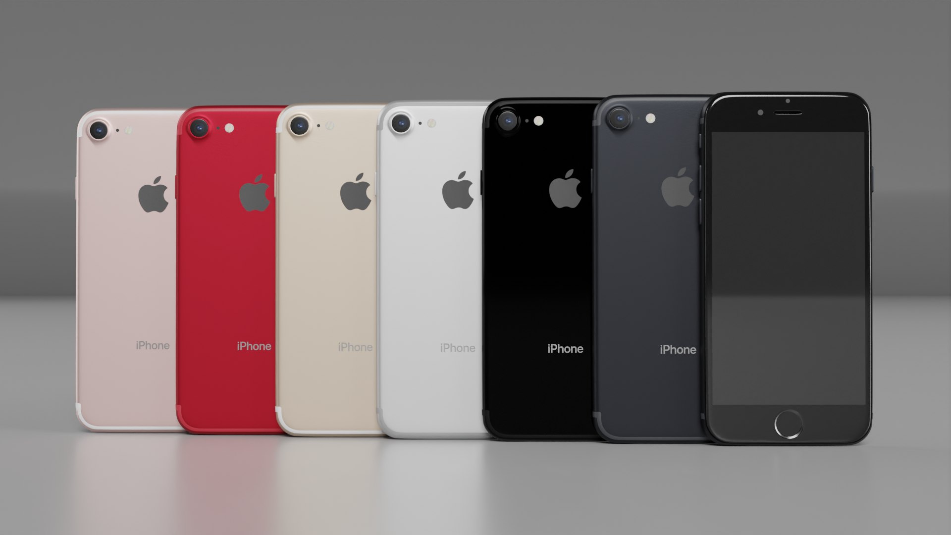 IPhone 7 All Colors Smartphone model - TurboSquid 2080260