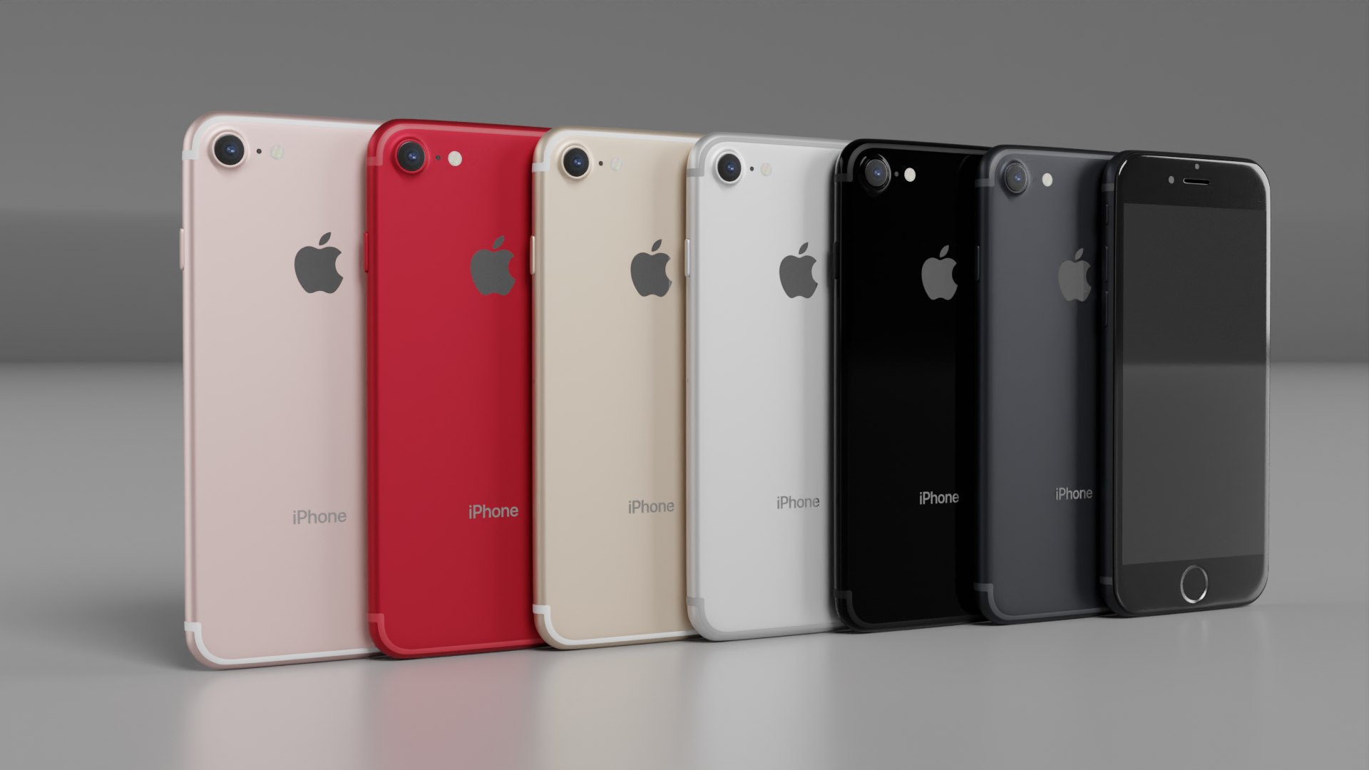 IPhone 7 All Colors Smartphone model - TurboSquid 2080260