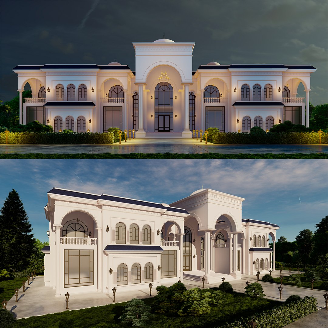 Classic Building 4 - Classic Villa Model - TurboSquid 1826367