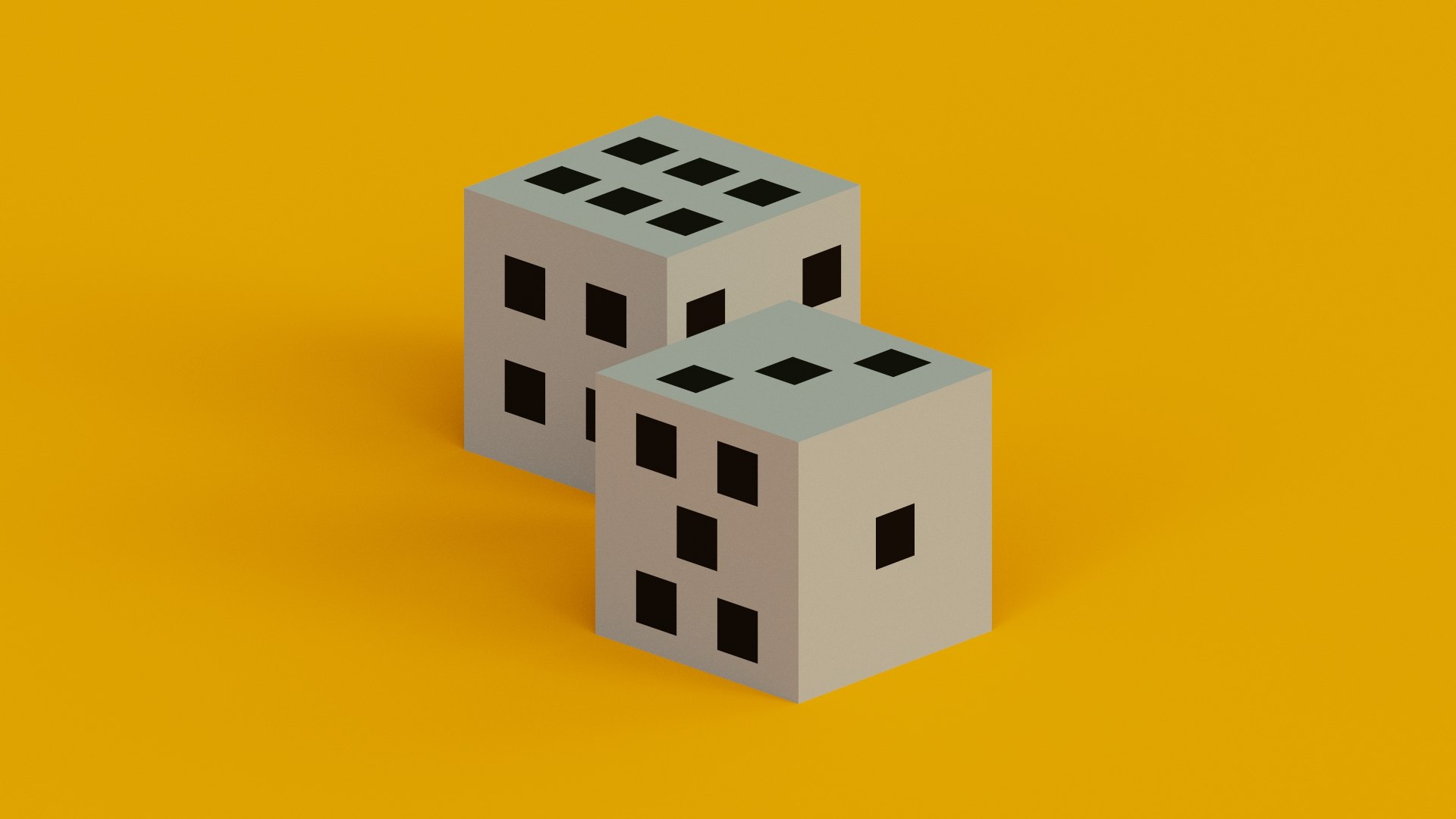 3D Model Voxel Dice 3D Low Poly Model - TurboSquid 1835054