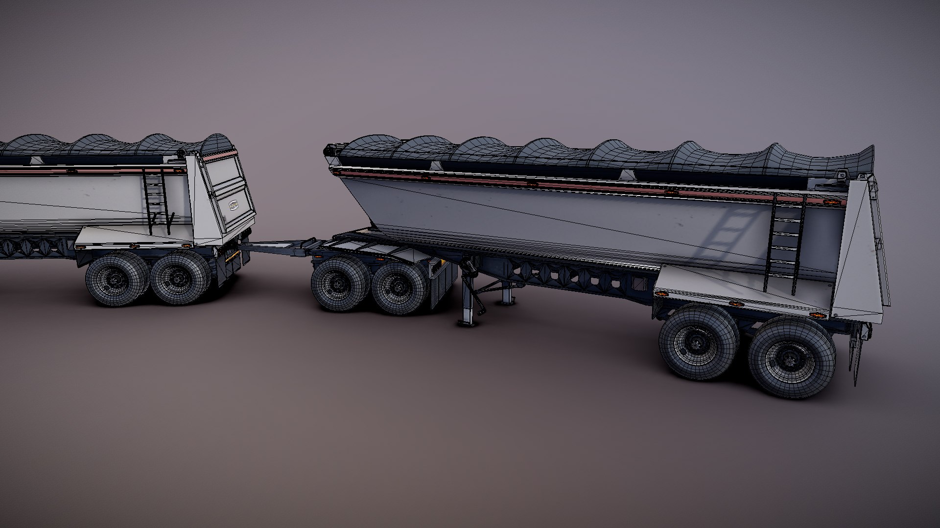 Freightliner Classic dump trailer 3D model - TurboSquid 2116347