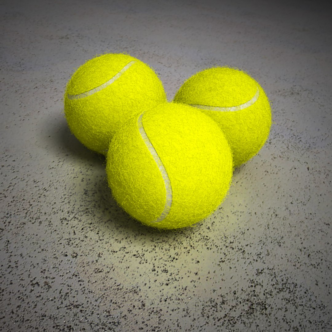 3d Tennis Balls Model