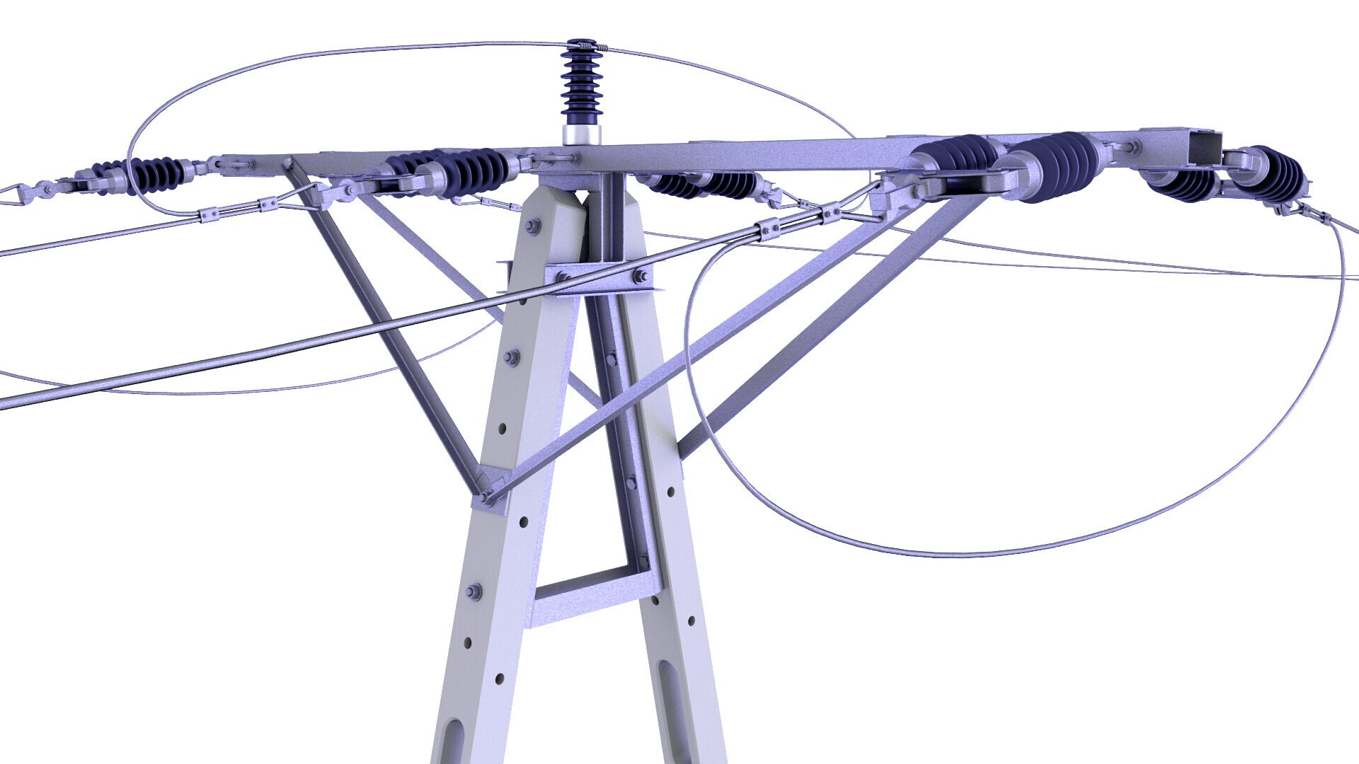 High Voltage Power Line 20 3D Model - TurboSquid 1864110