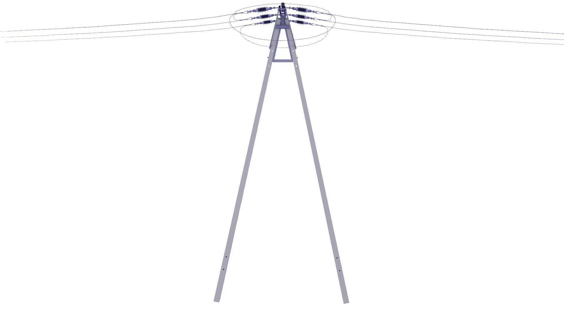 High Voltage Power Line 20 3D Model - TurboSquid 1864110