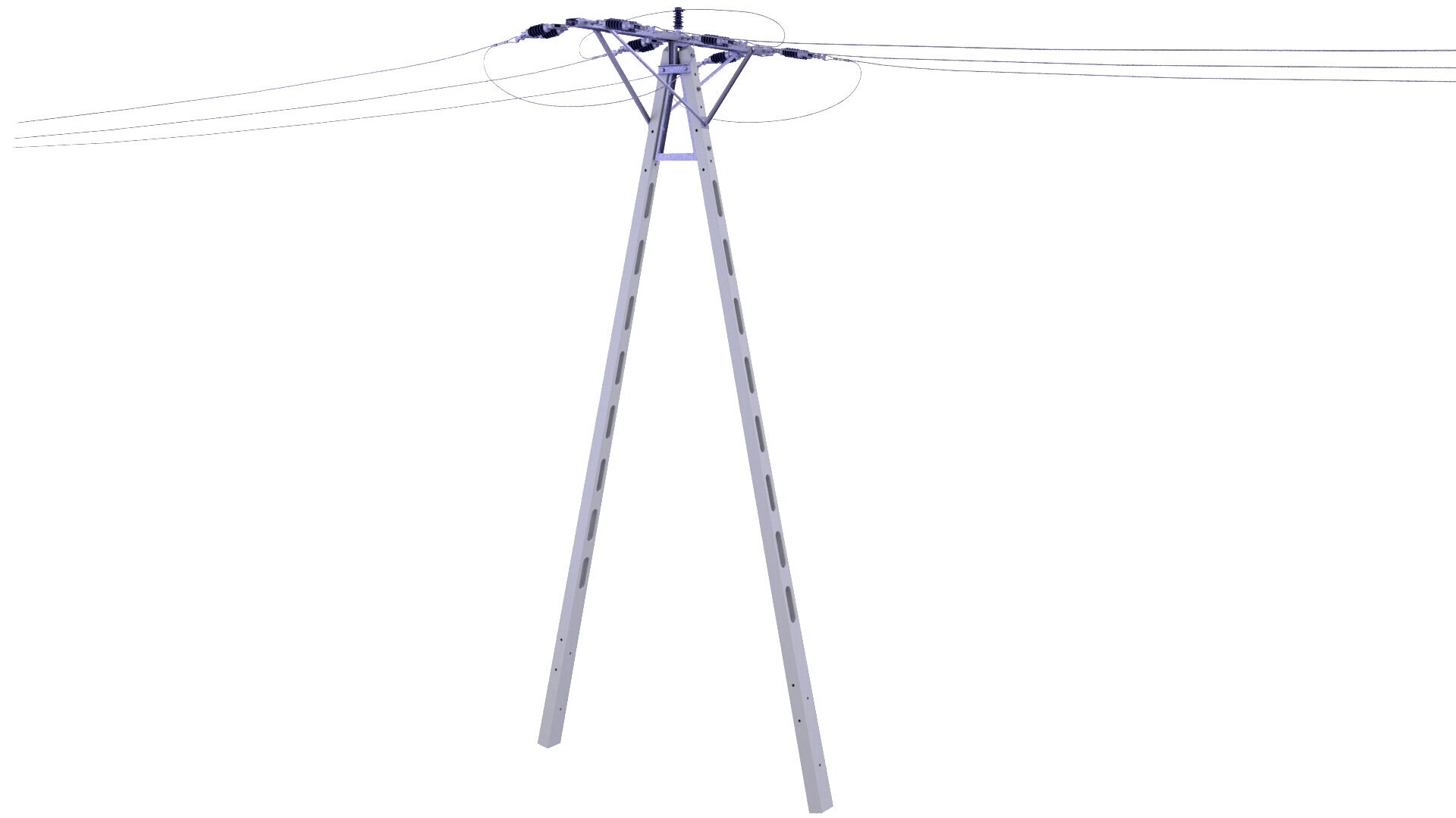 High Voltage Power Line 20 3D Model - TurboSquid 1864110