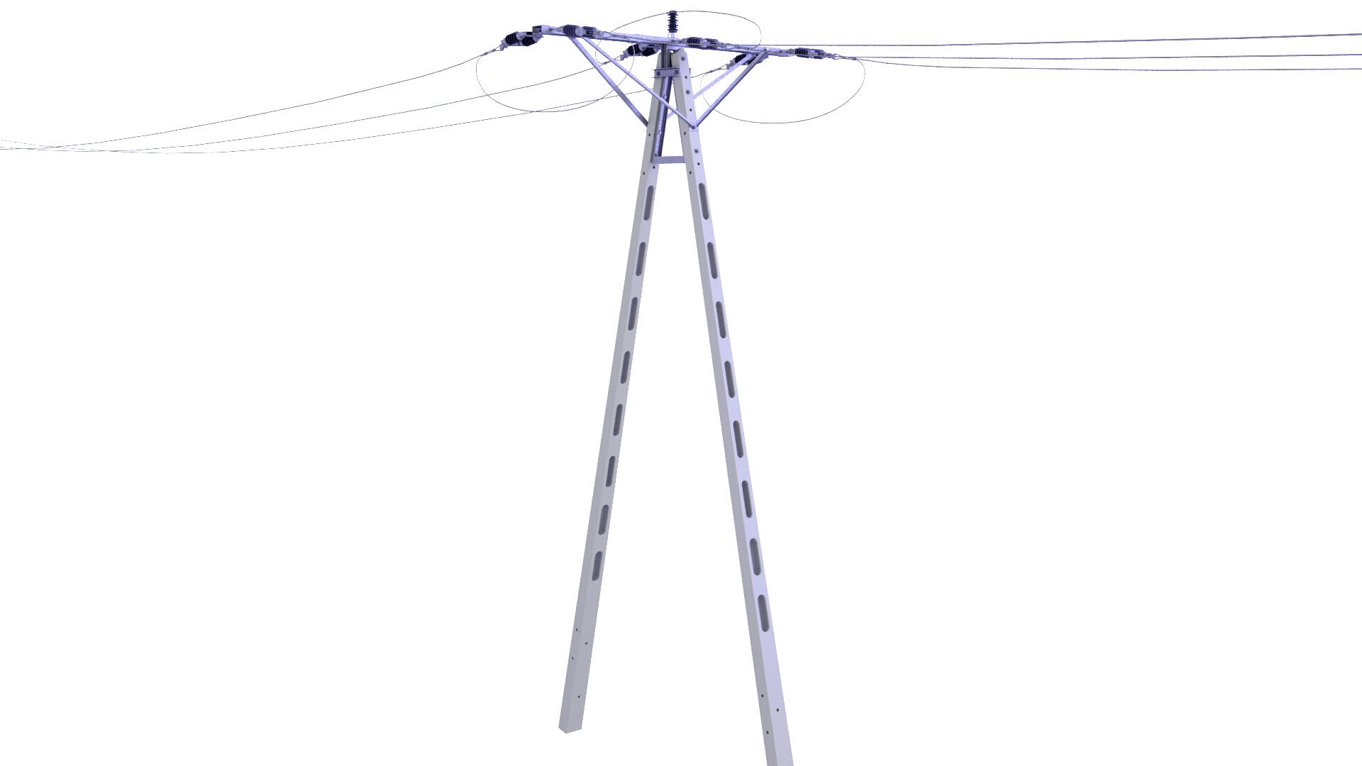 High Voltage Power Line 20 3D Model - TurboSquid 1864110