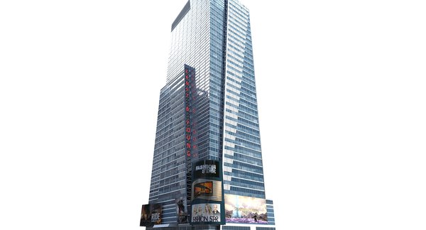3D 5 Times Square Tower Low Poly model - TurboSquid 1812052