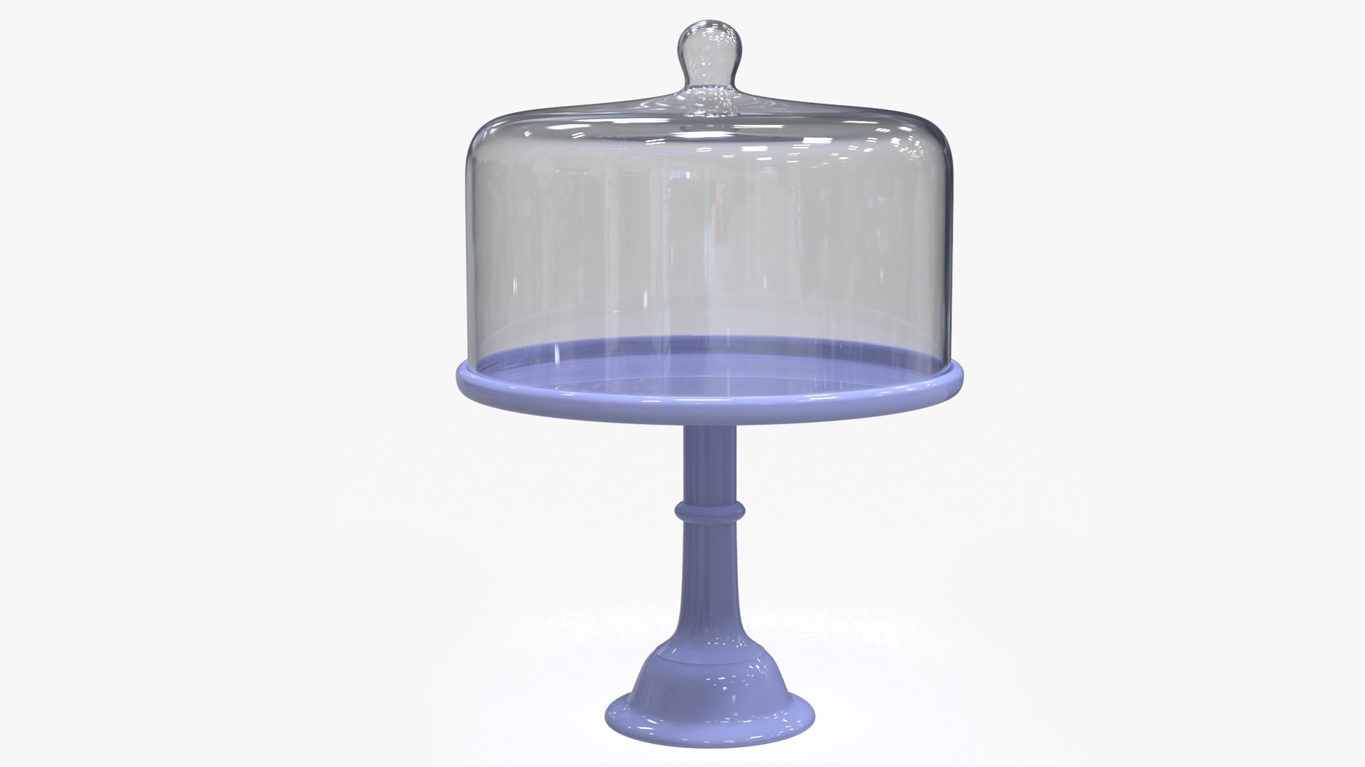 3D Colored Glass Cake Stand - TurboSquid 2043807