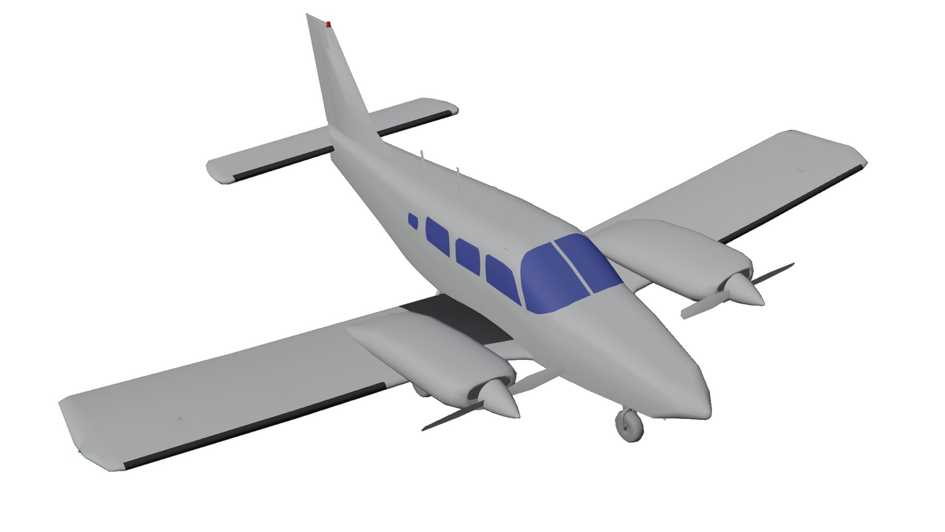 Piper Seneca II 3D Model - TurboSquid 2327868
