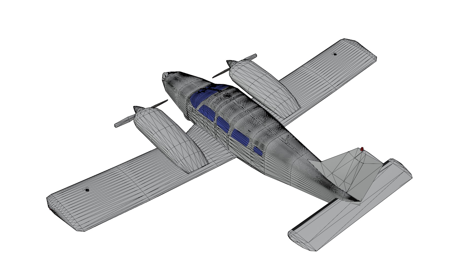 Piper Seneca II 3D Model - TurboSquid 2327868