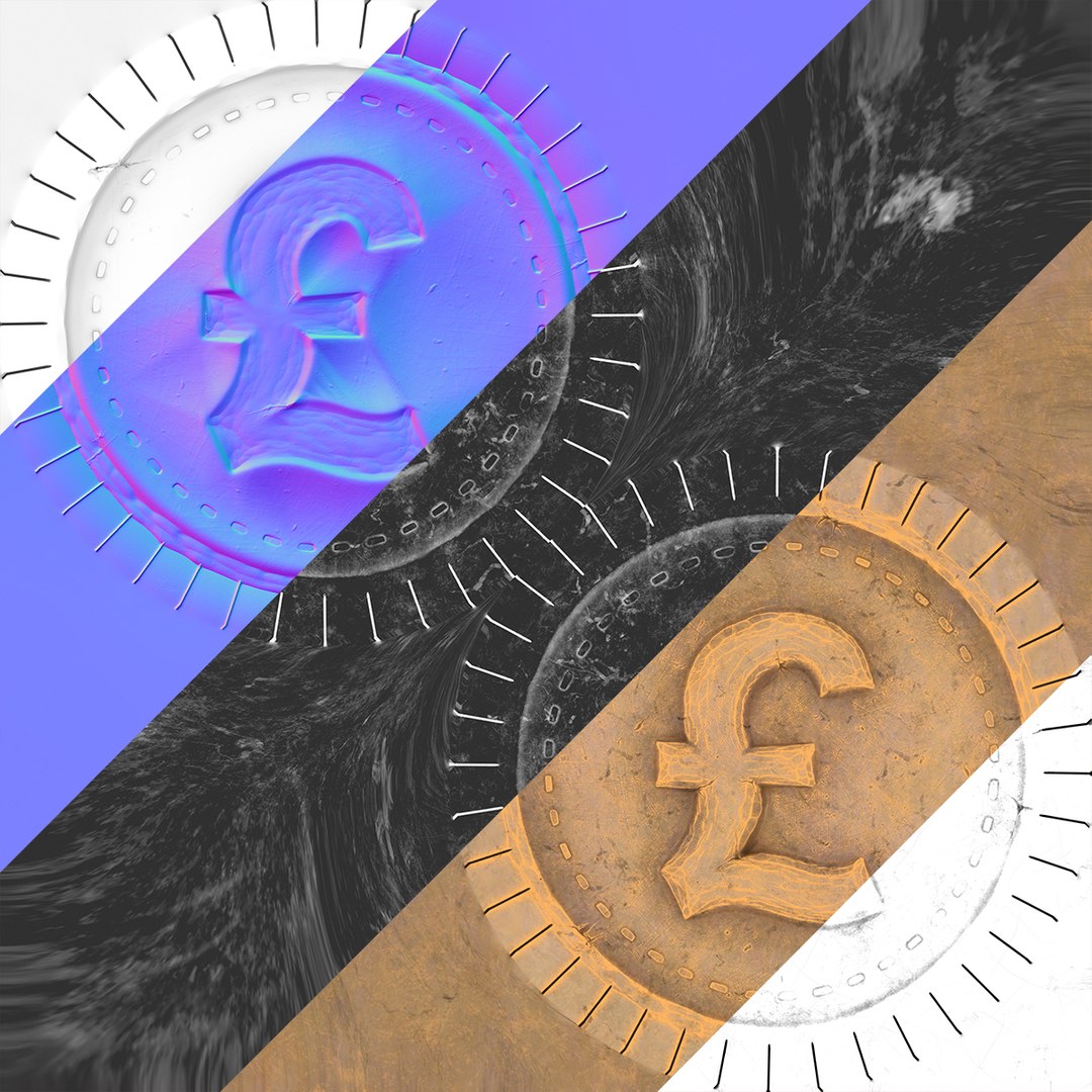 3D Model Ready Coin Pbr - - TurboSquid 1205638