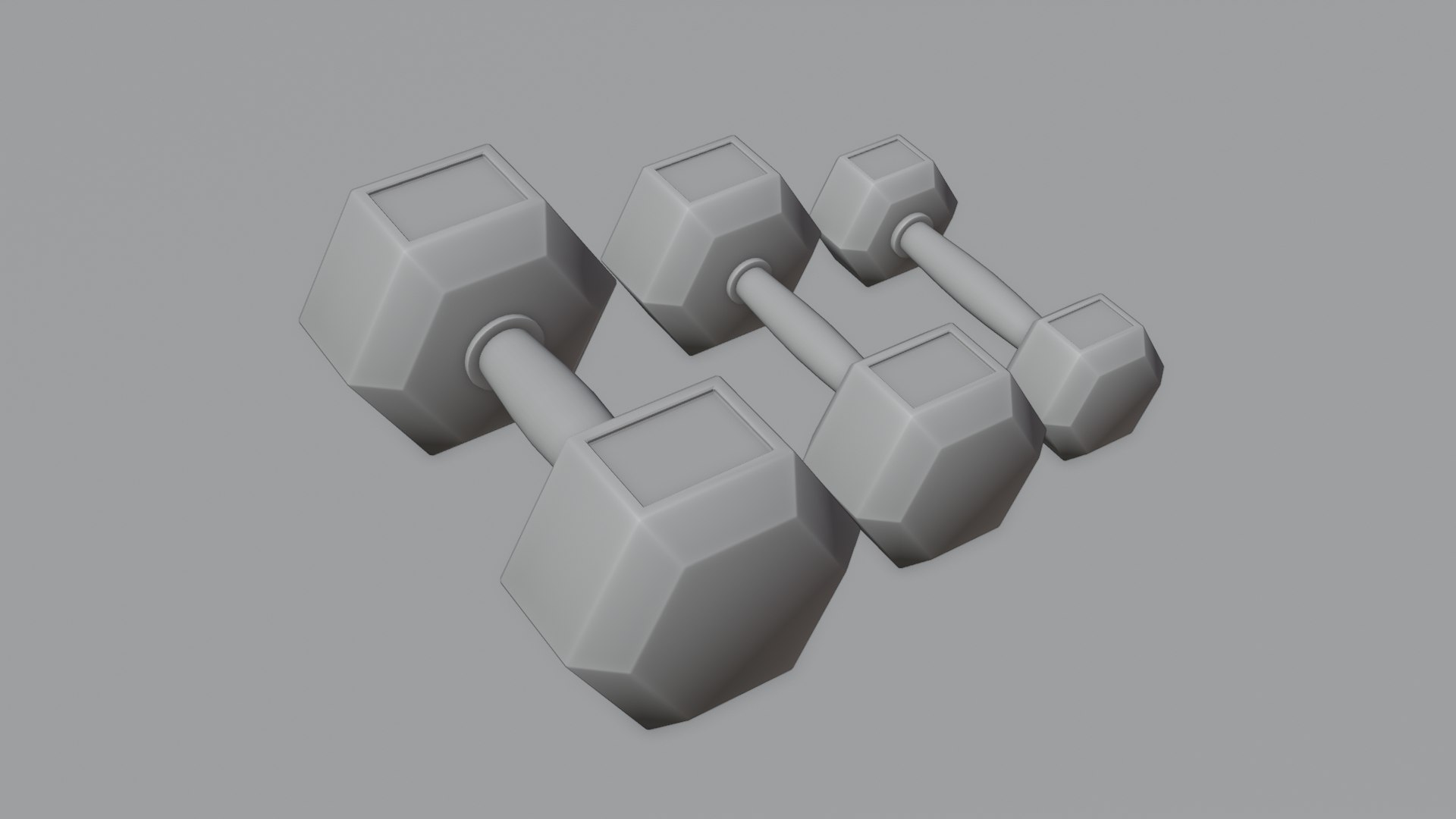 3D Dumbbells Model - TurboSquid 2033238