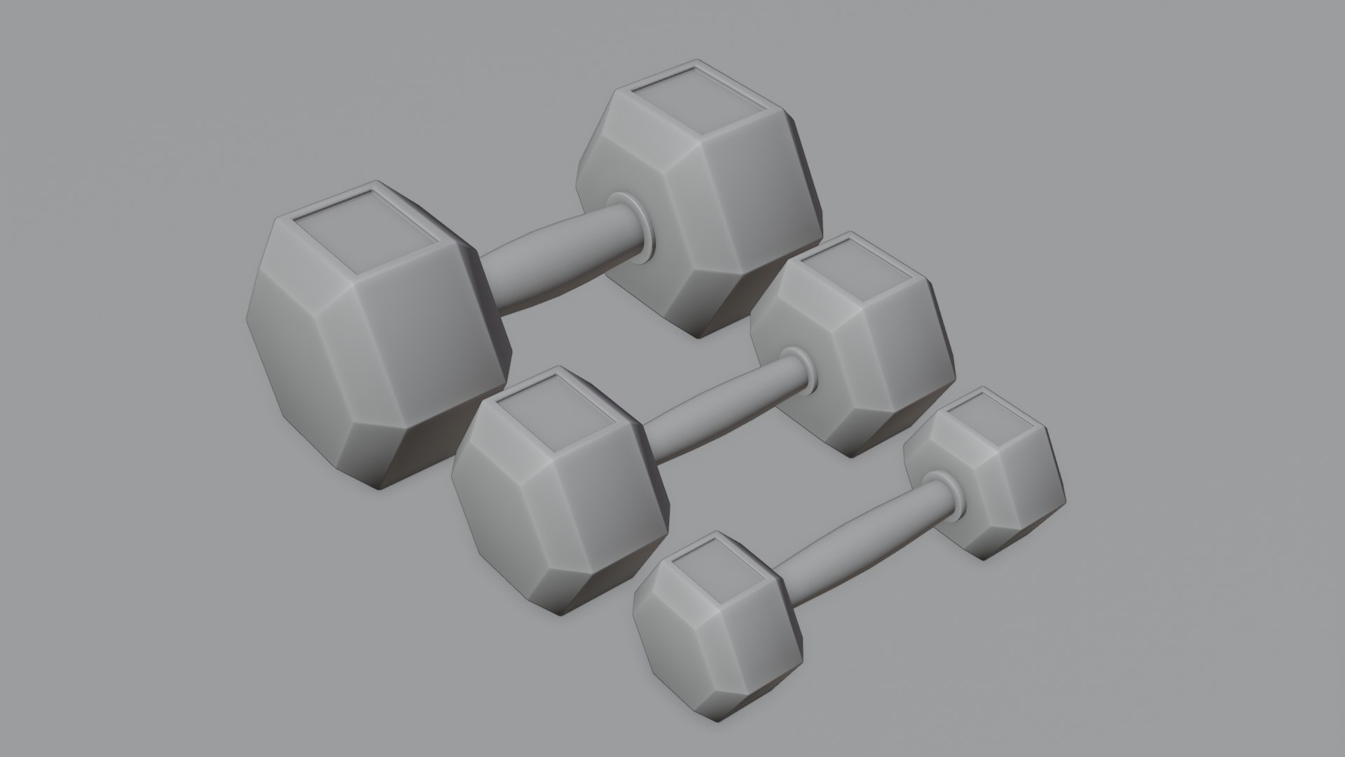 3D Dumbbells Model - TurboSquid 2033238
