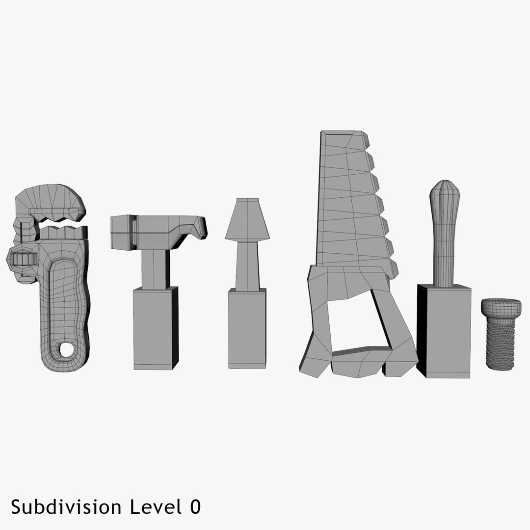 3d Model Toy Tool Set