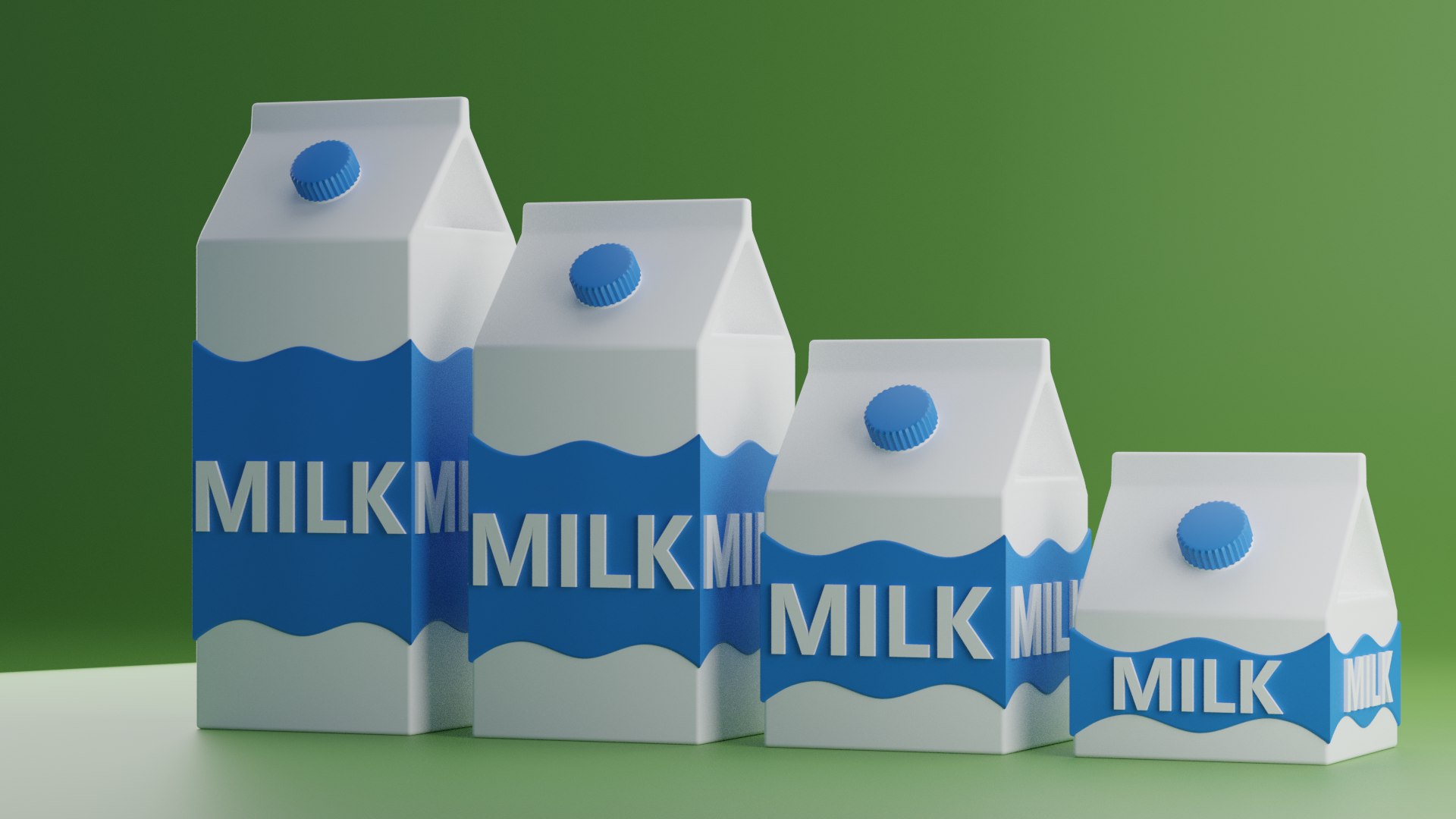3D Cartoon Milk Box Collection - TurboSquid 2457675