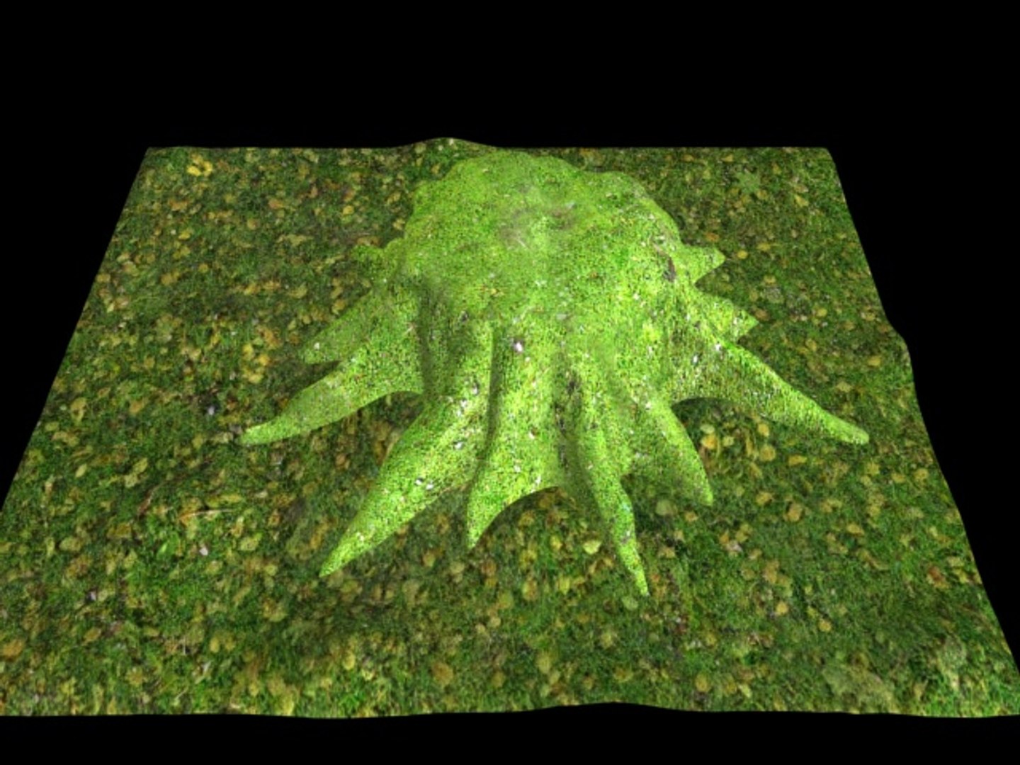 Tree stump covered moss 3D model - TurboSquid 1180494