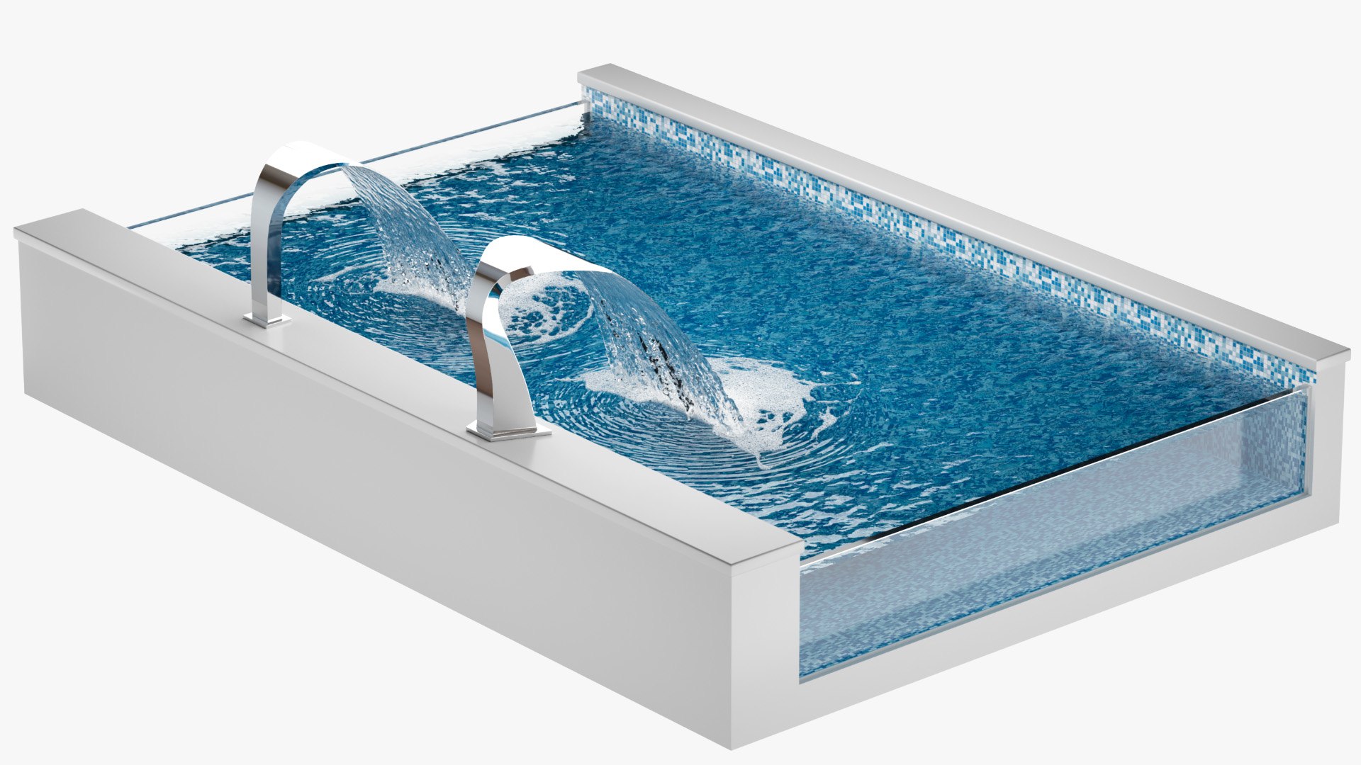 Pool Waterfalls Mermaid Victoria 3D Model - TurboSquid 2475975