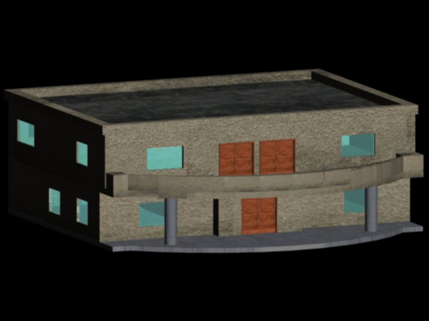 3d model of condo house bedroom