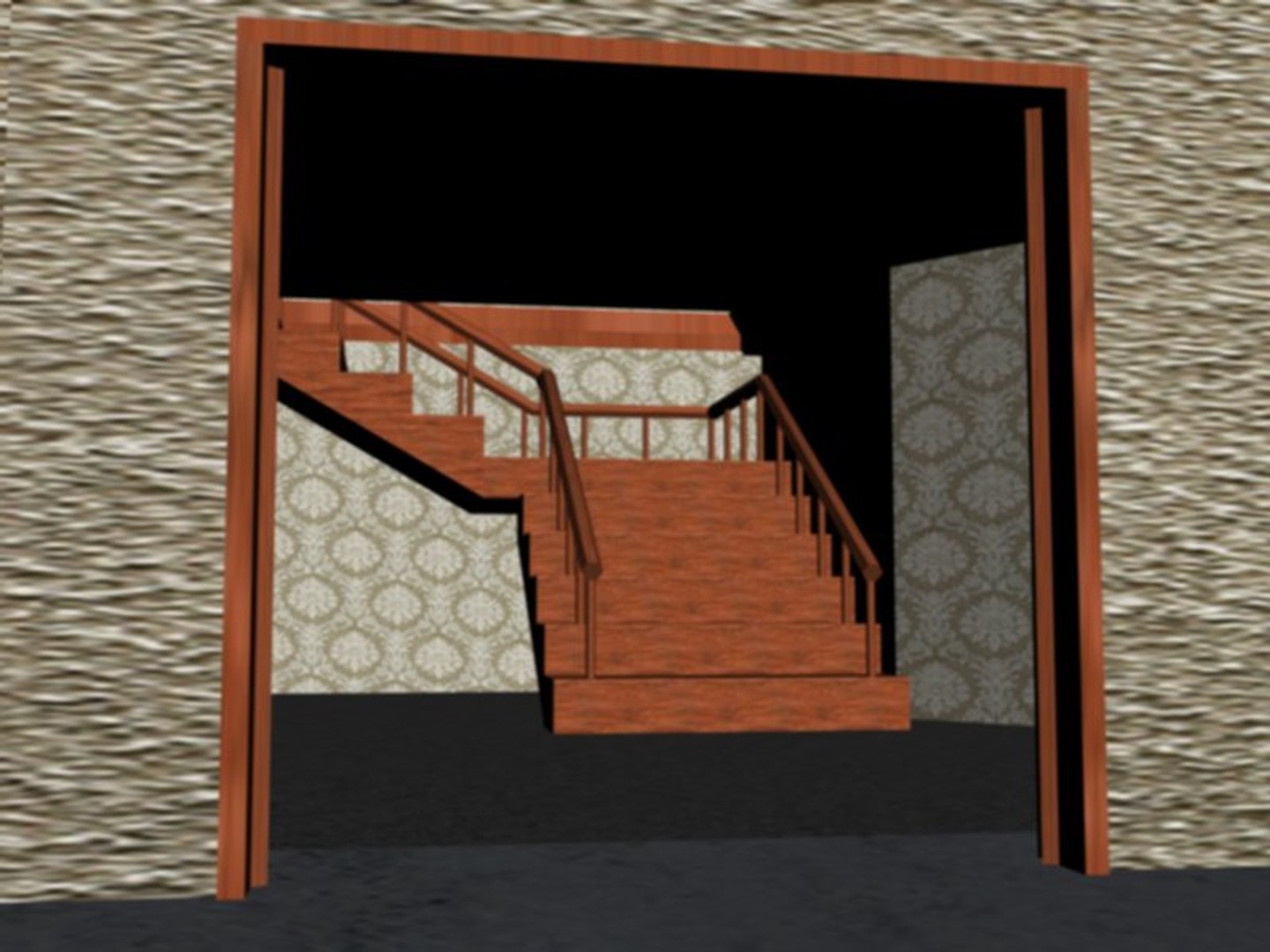 3d model of condo house bedroom