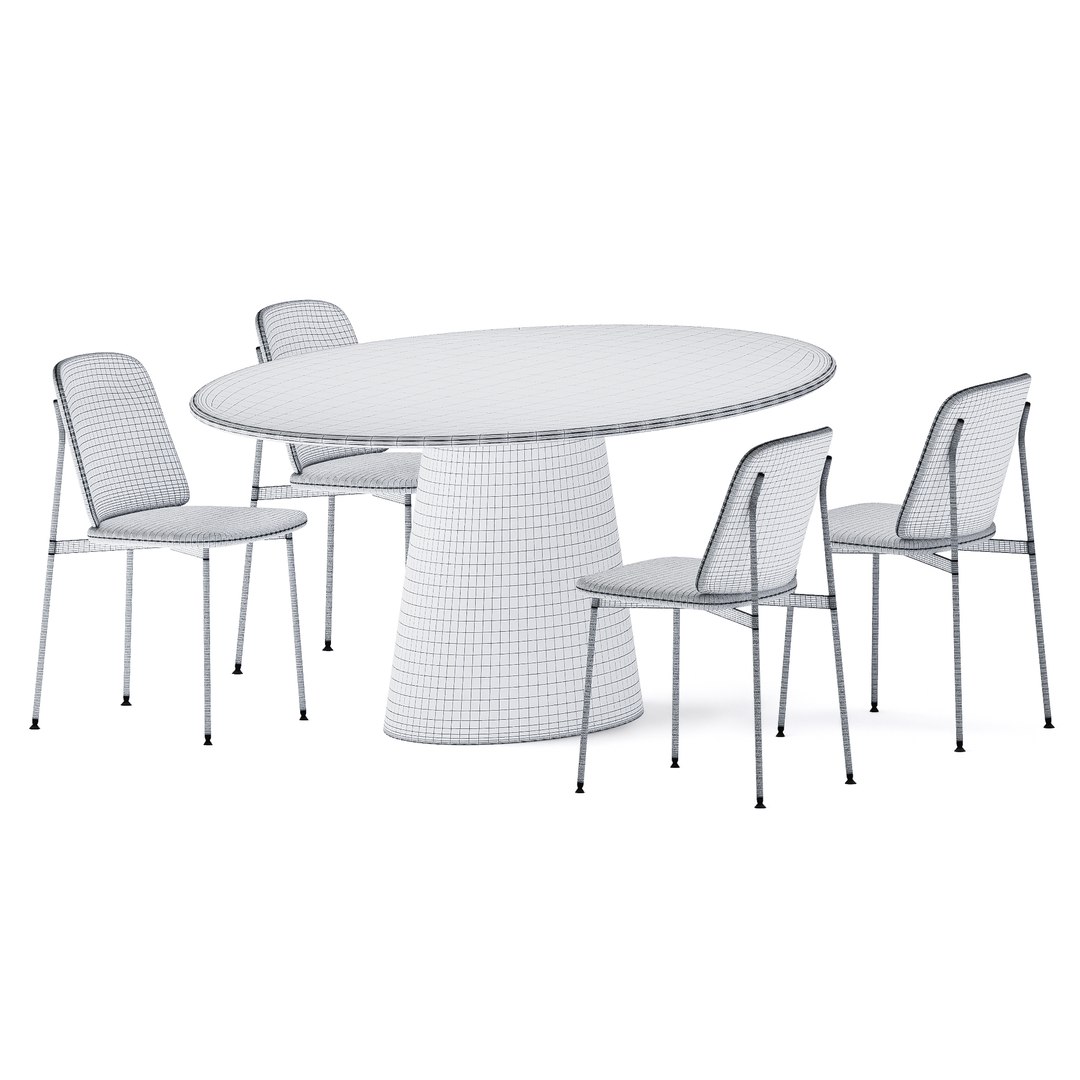 Dining Table Conic by Cor model - TurboSquid 1718999