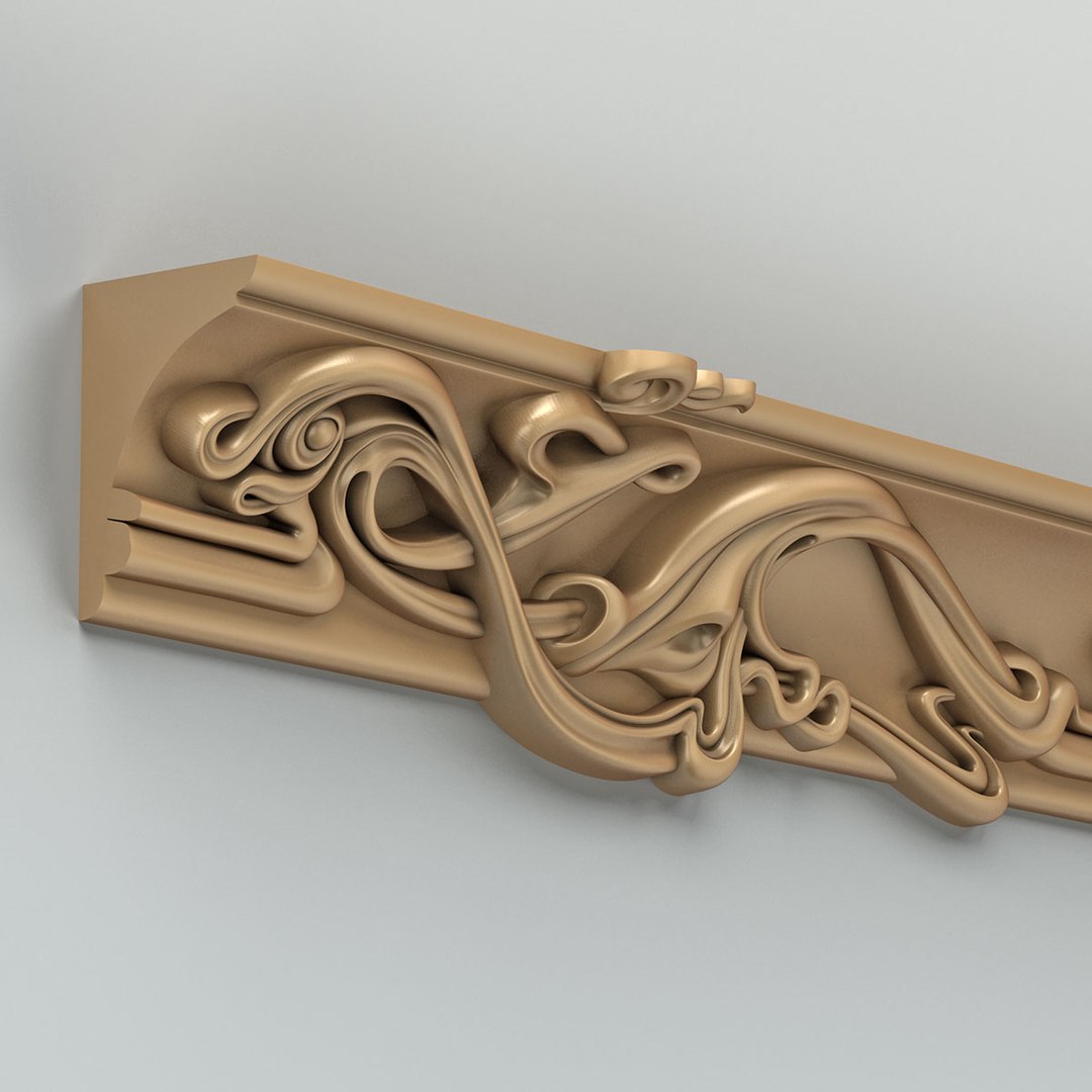 3D Molding 058 Art Nouveau - TurboSquid 1954060