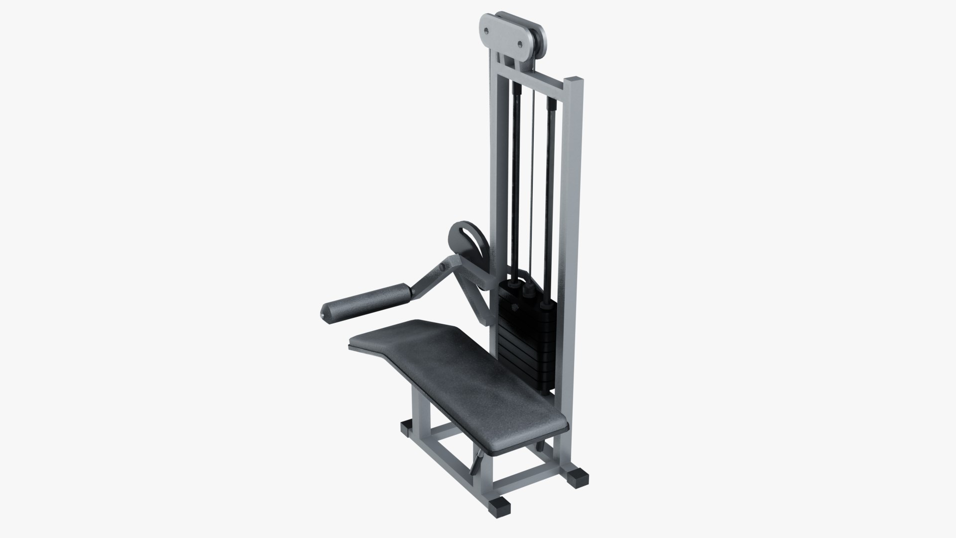 Leg Curl Machine 3D Model - TurboSquid 1863061
