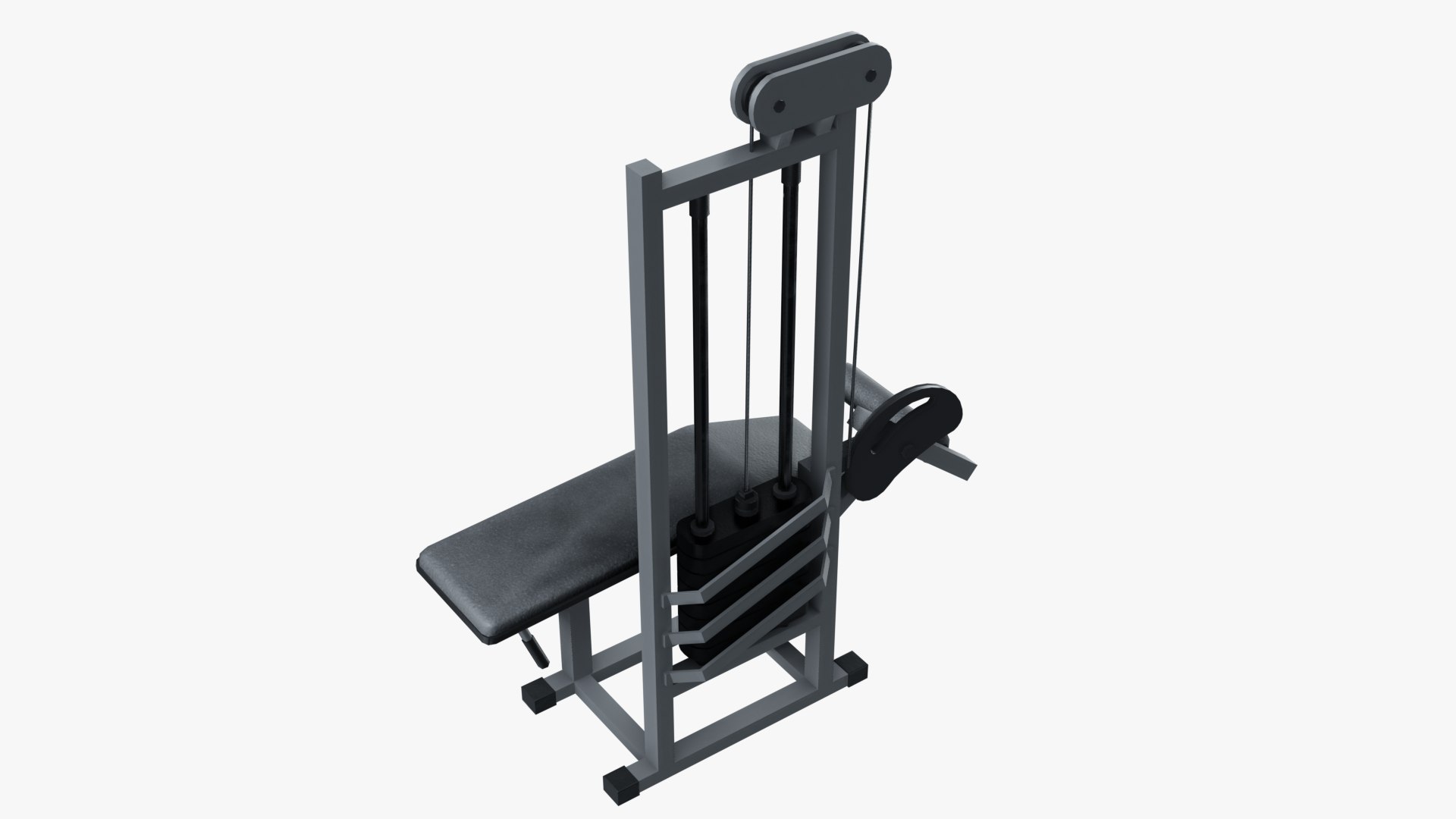 Leg Curl Machine 3D Model - TurboSquid 1863061