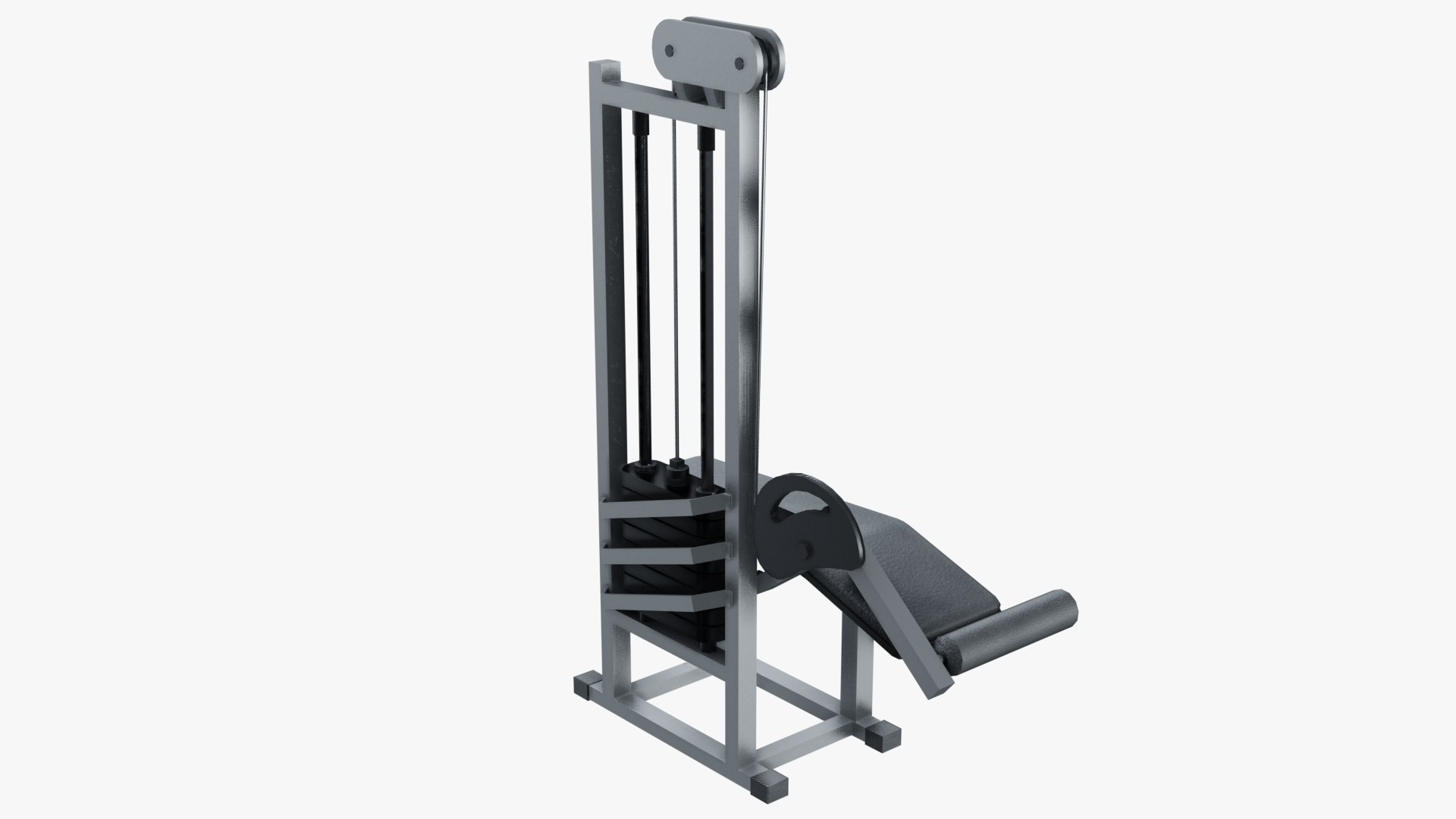 Leg Curl Machine 3D Model - TurboSquid 1863061